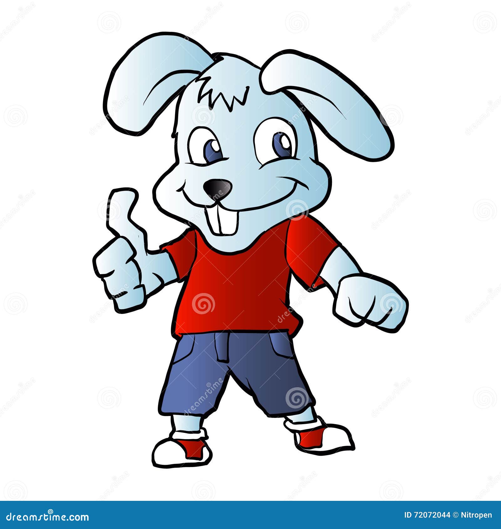 Funny rabbit cartoon stock vector. Illustration of animal - 72072044