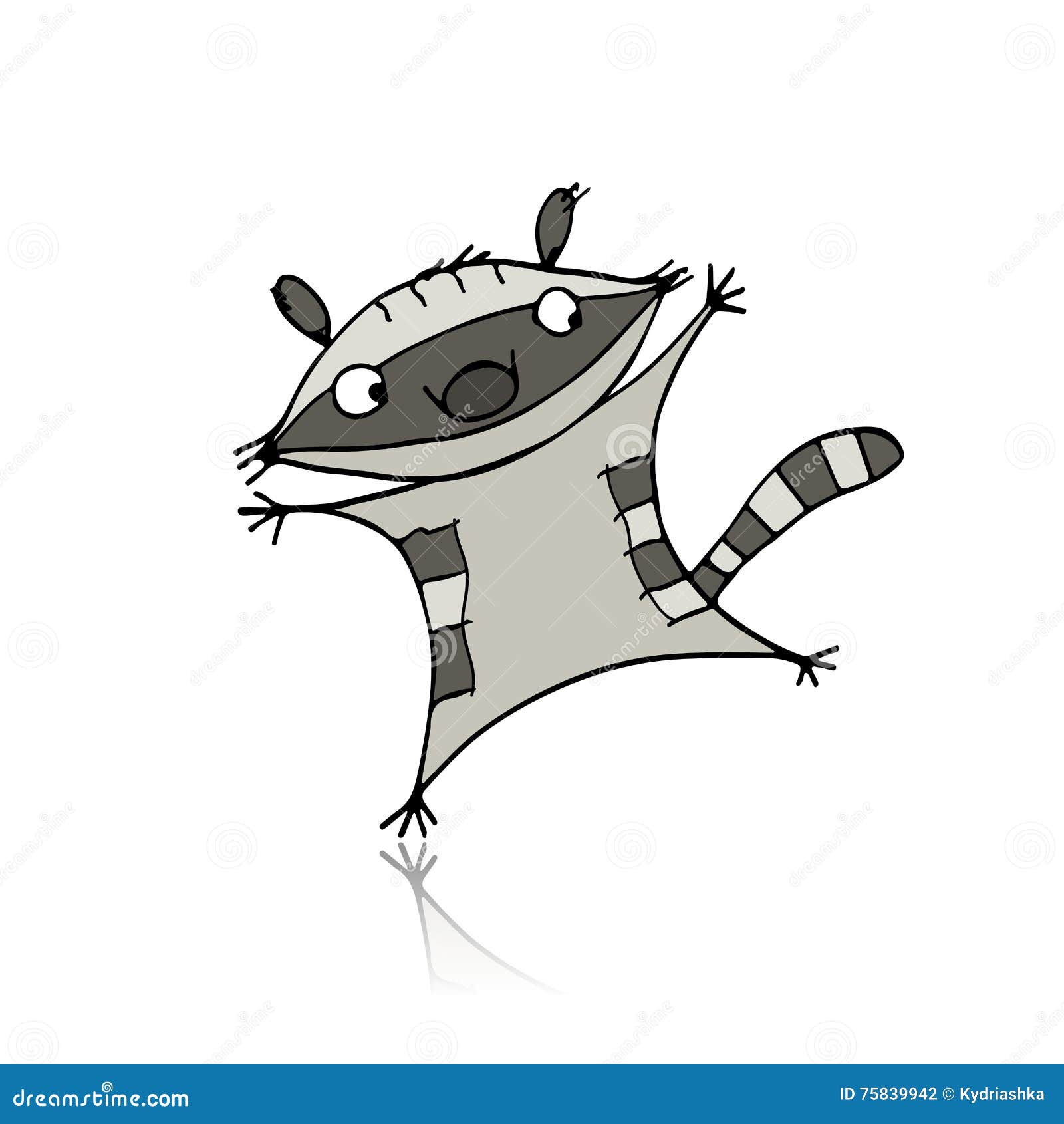 Funny Raccoon for Your Design Stock Vector - Illustration of graphic ...