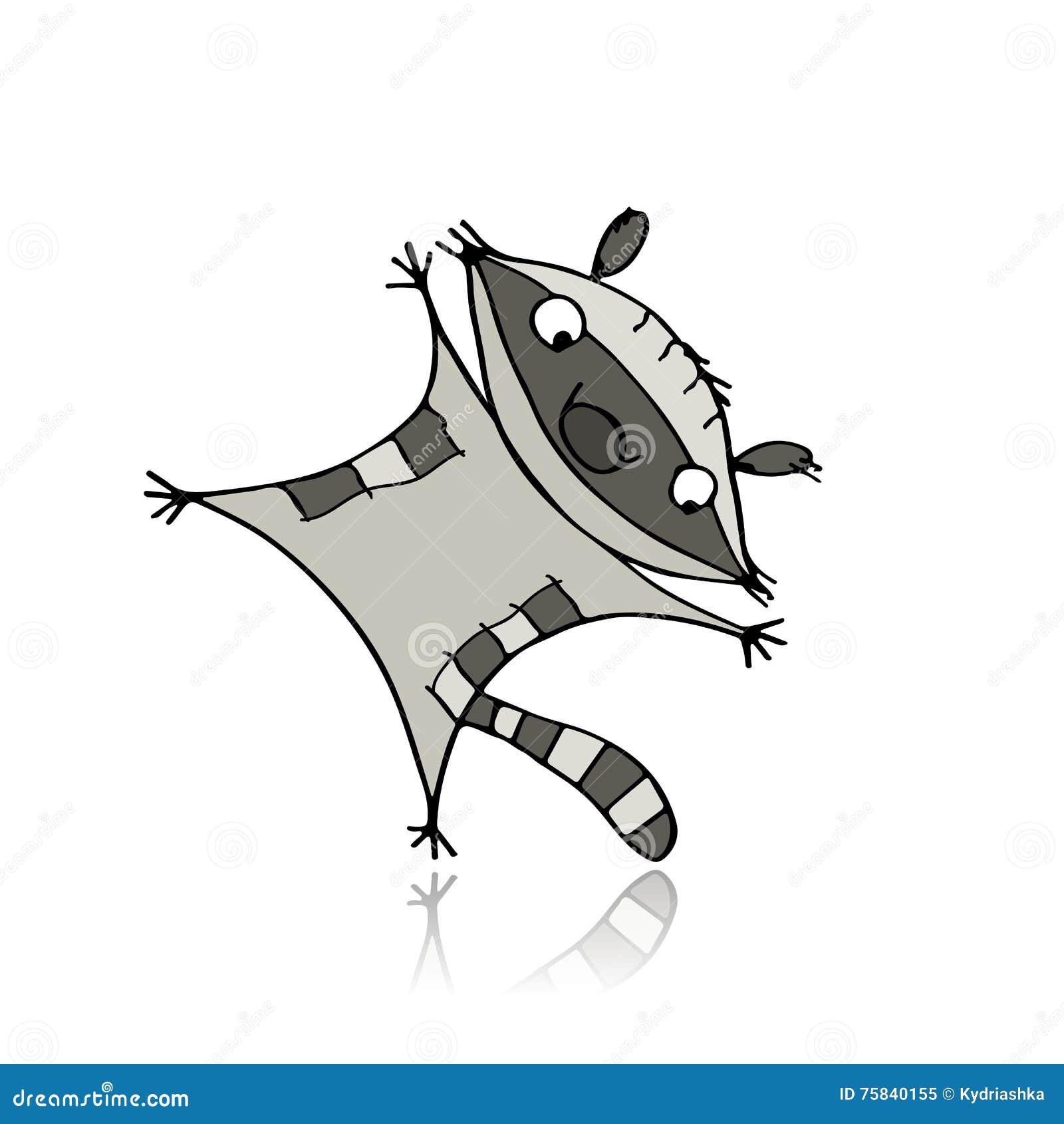 Funny Raccoon for Your Design Stock Vector - Illustration of hand ...