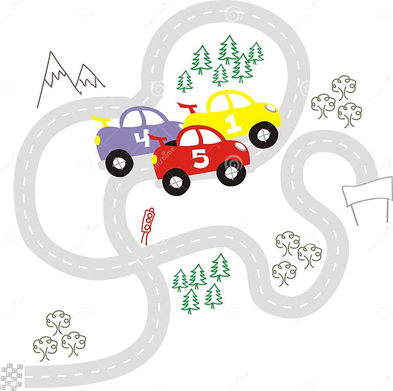 Funny rally stock vector. Illustration of cartoon, funny - 8848107