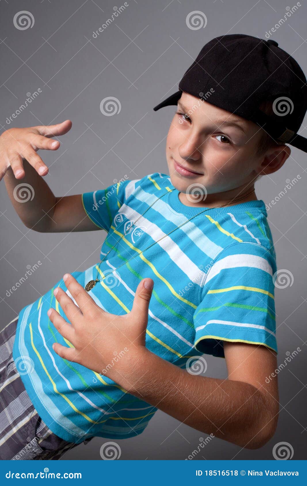 Funny rapp boy,7 years old stock photo. Image of dancer - 18516518
