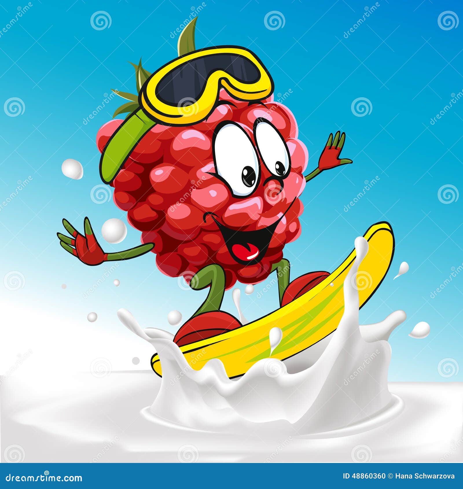 Raspberry Milk Logo Original Design, Label For Natural Healthy Dairy ...