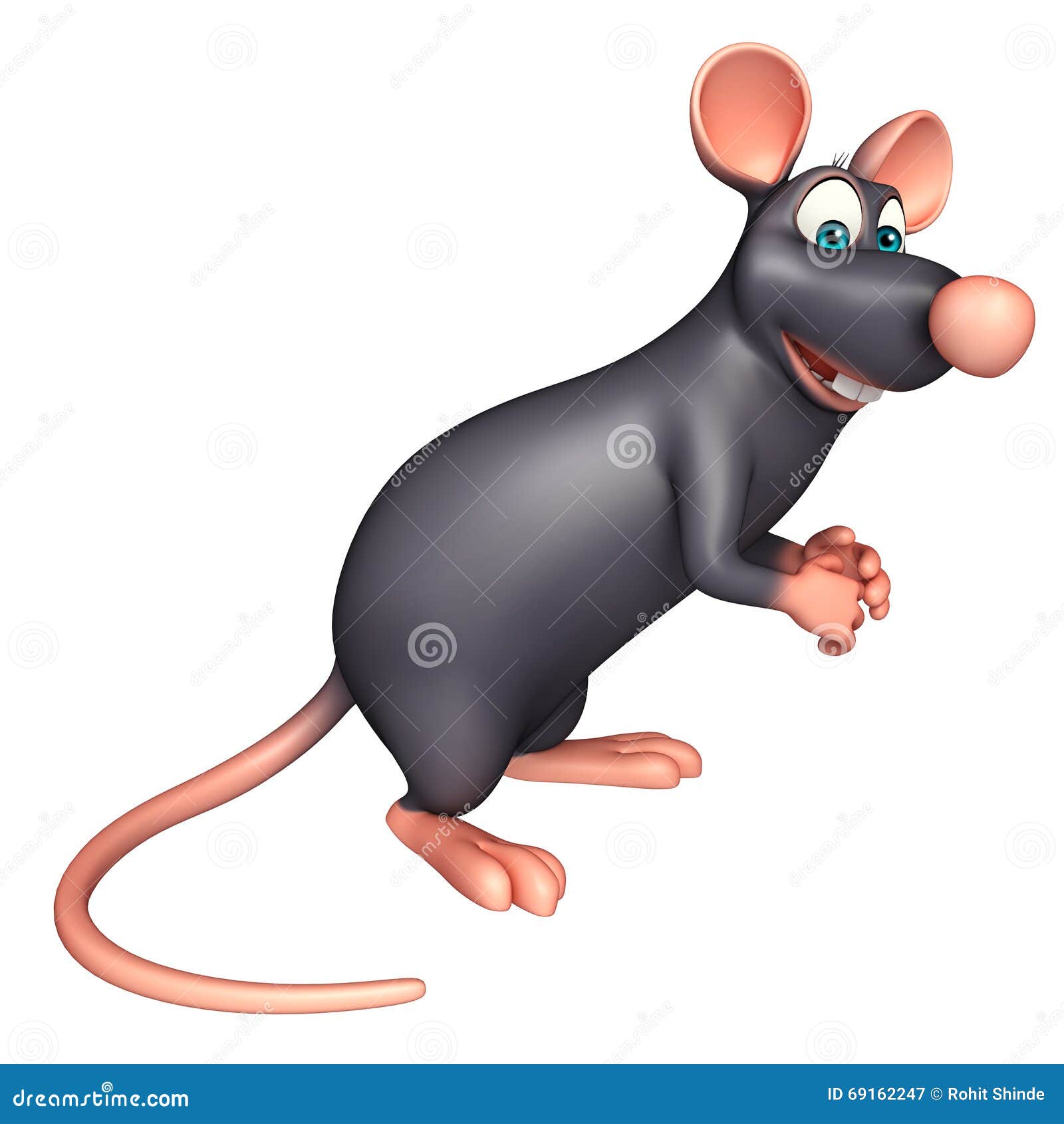 Funny Rat Cartoon Character Stock Illustration - Illustration of comic ...