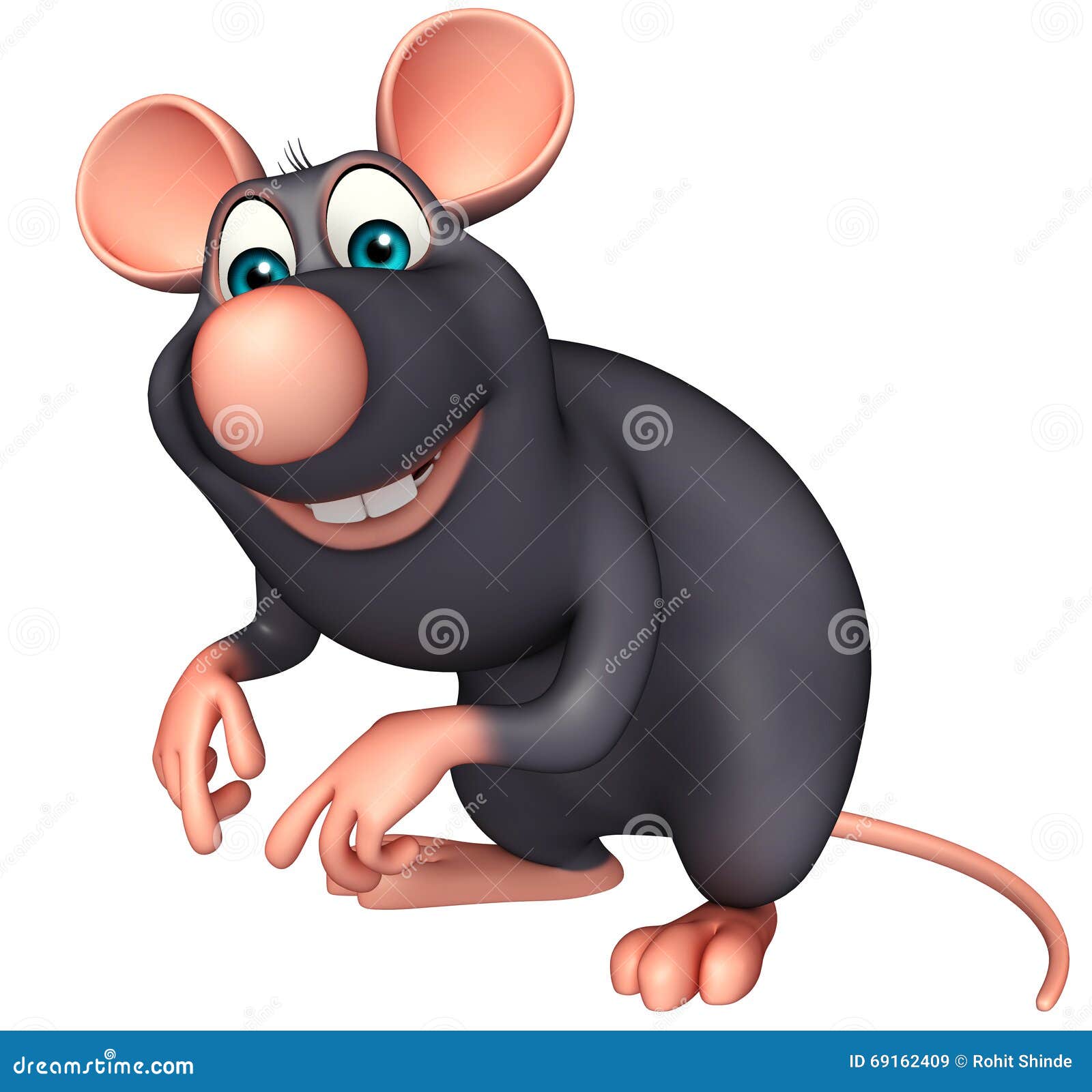 Funny Rat Cartoon Character Stock Illustration - Illustration of pets ...