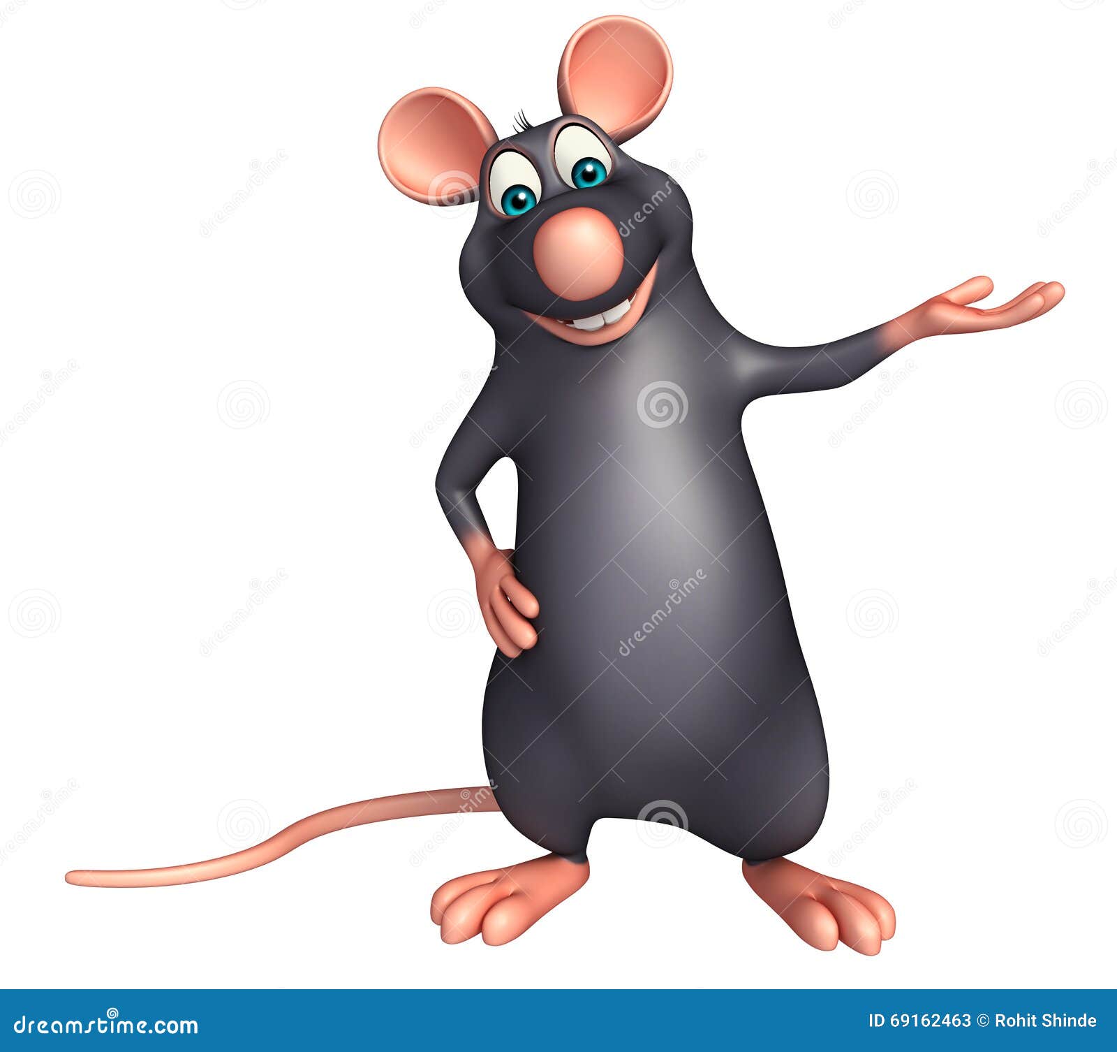 Funny Rat Cartoon Character Stock Illustration - Illustration of wild ...