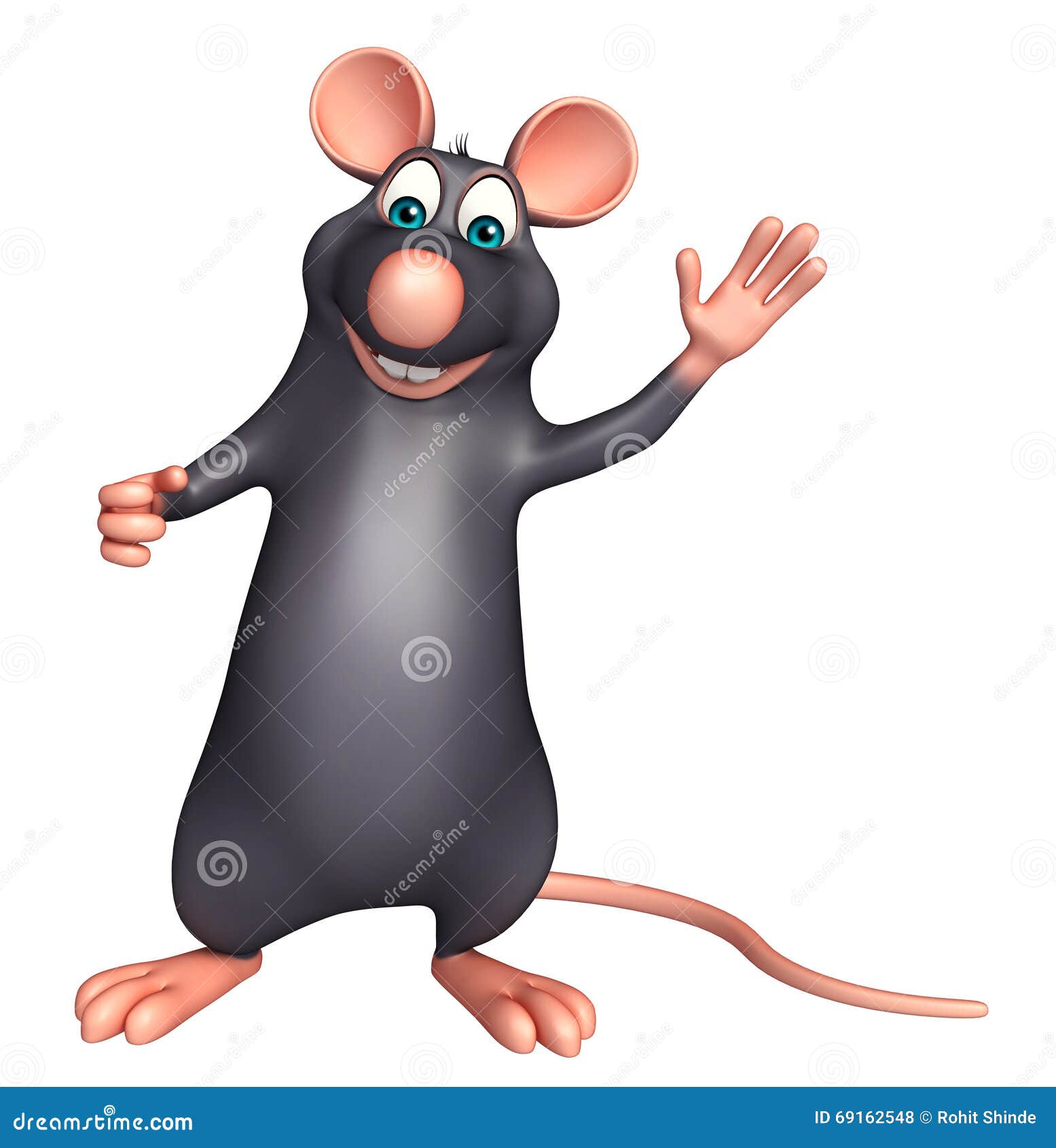 Funny Rat Cartoon Character Stock Illustration - Illustration of wild ...