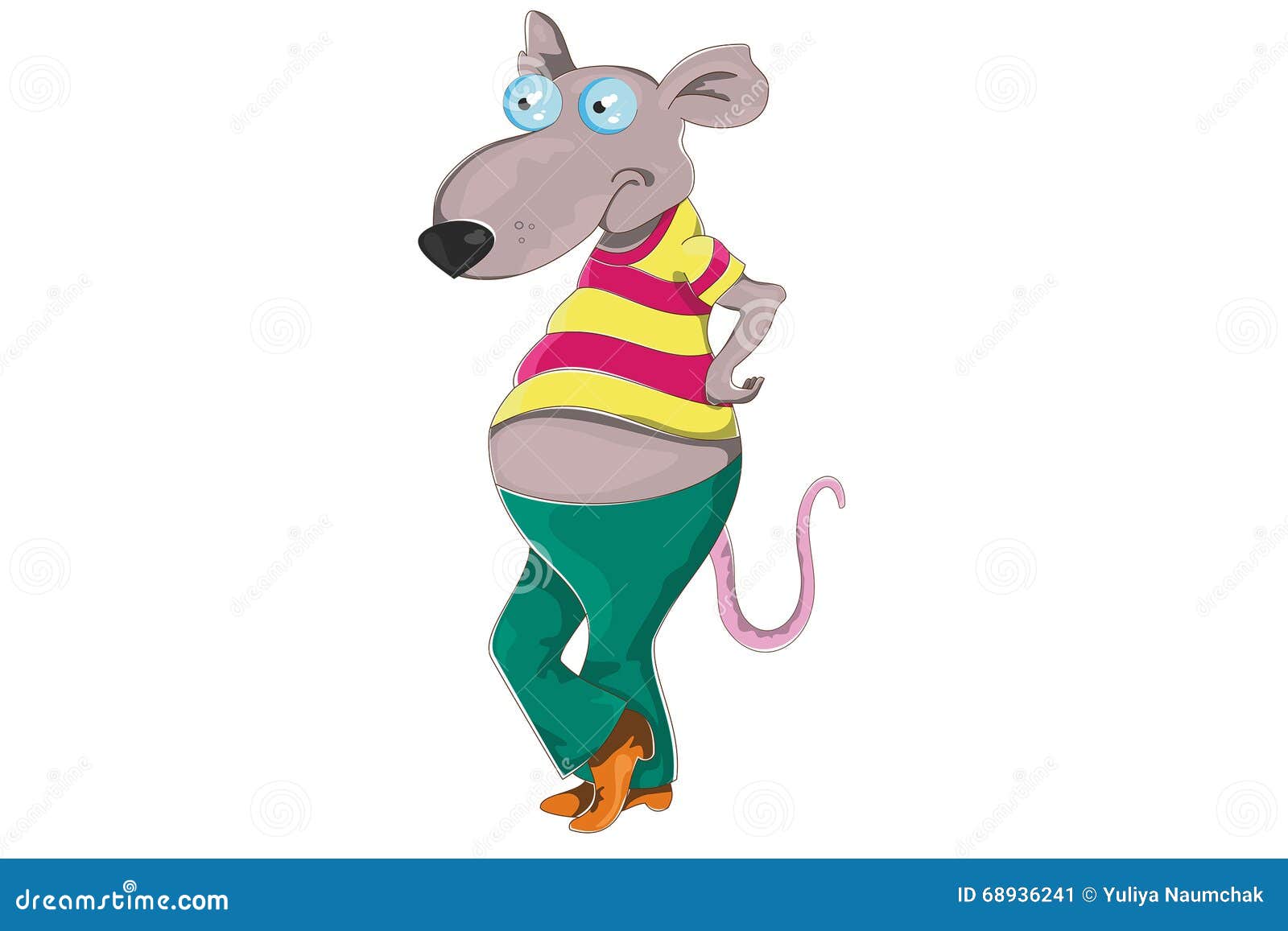 Funny rat stock vector. Illustration of vector, love - 68936241