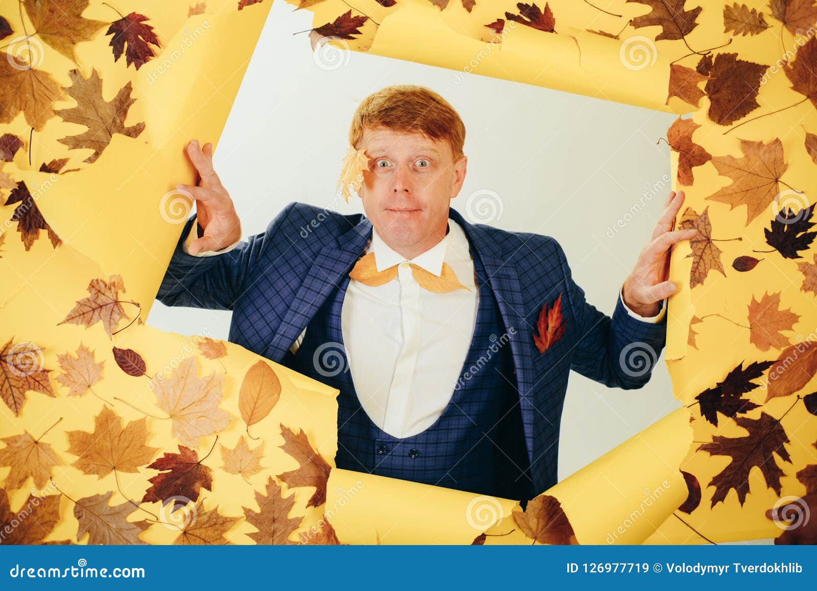 Funny Man Read Book Dating Looking For A Date Royalty Free Stock