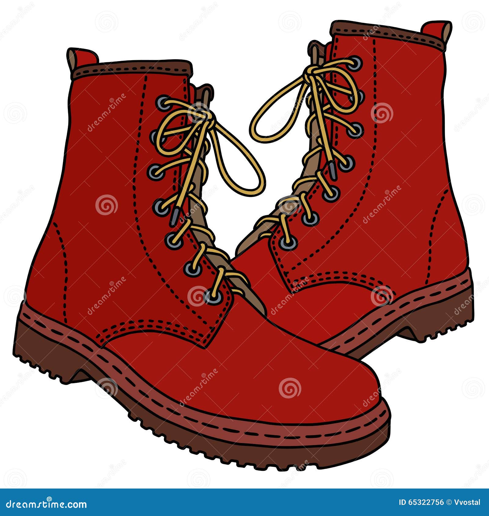 Funny red boots stock vector. Illustration of army, vector - 65322756