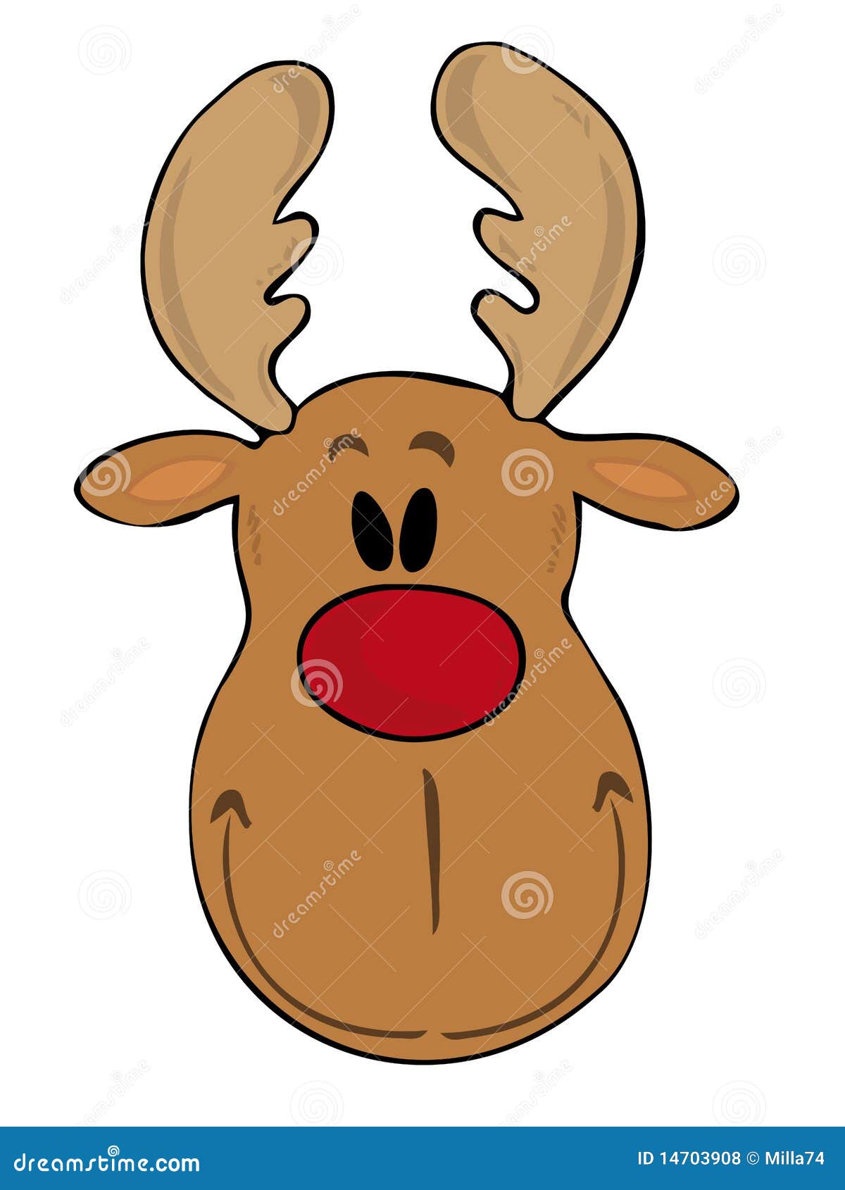 Rudolph The Red Nosed Reindeer Face Template