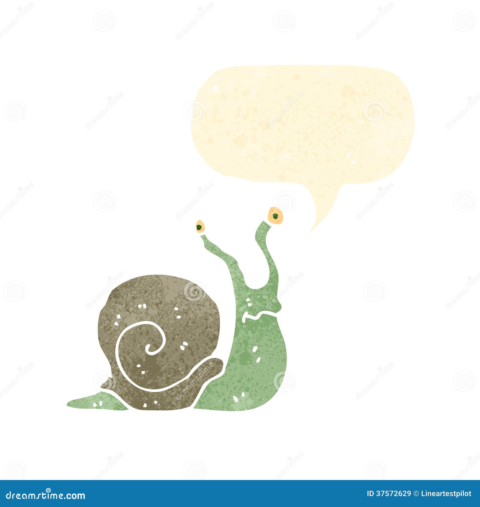 Funny retro cartoon snail stock vector. Illustration of texture - 37572629