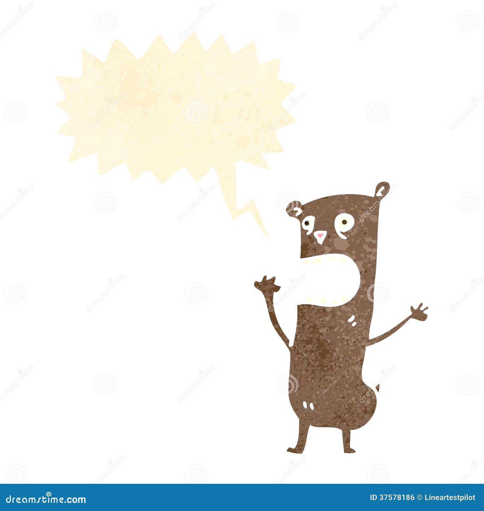 Talking Bear Cartoon Vector Illustration | CartoonDealer.com #38030692