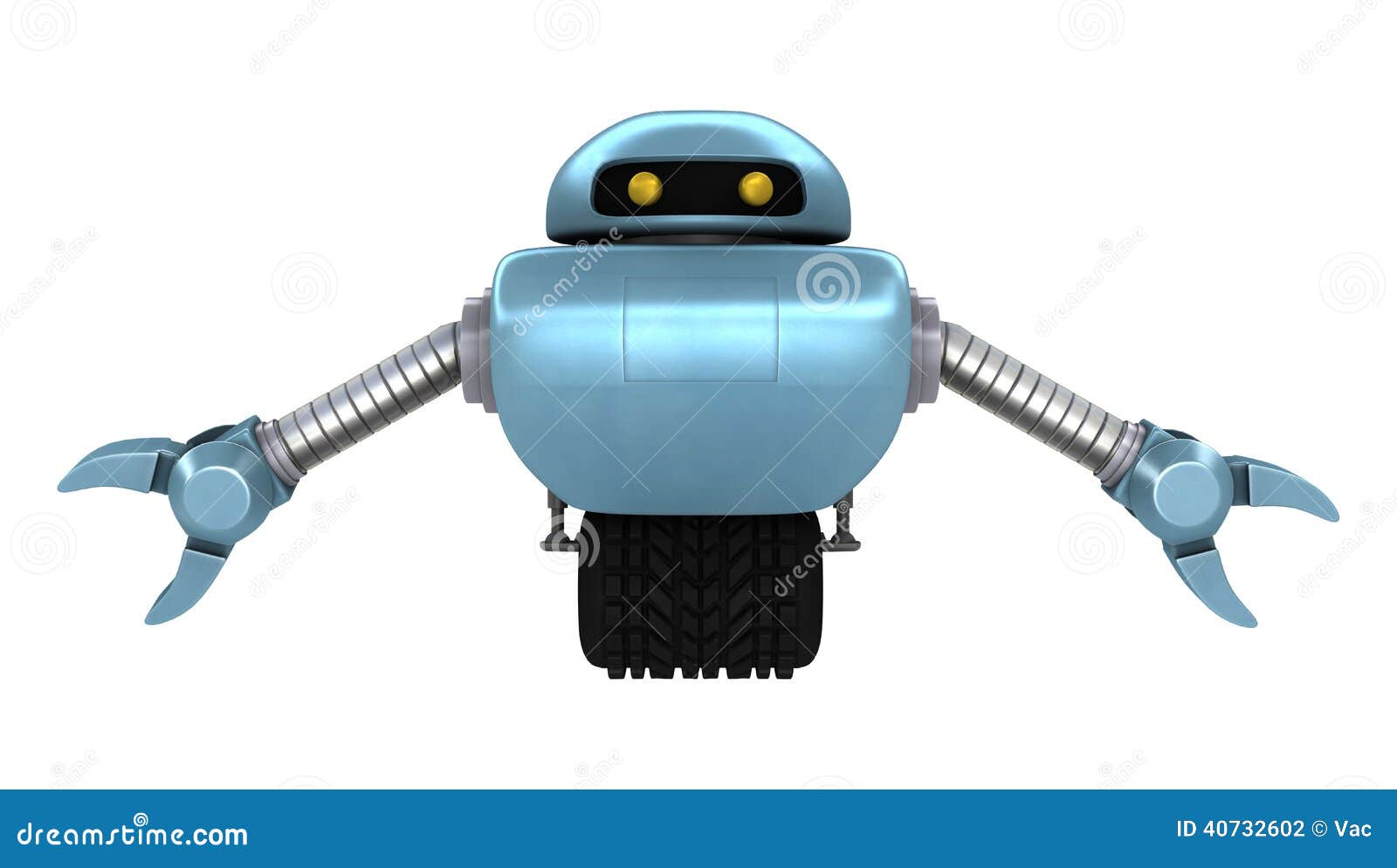 Funny Robot stock illustration. Illustration of plastic - 40732602