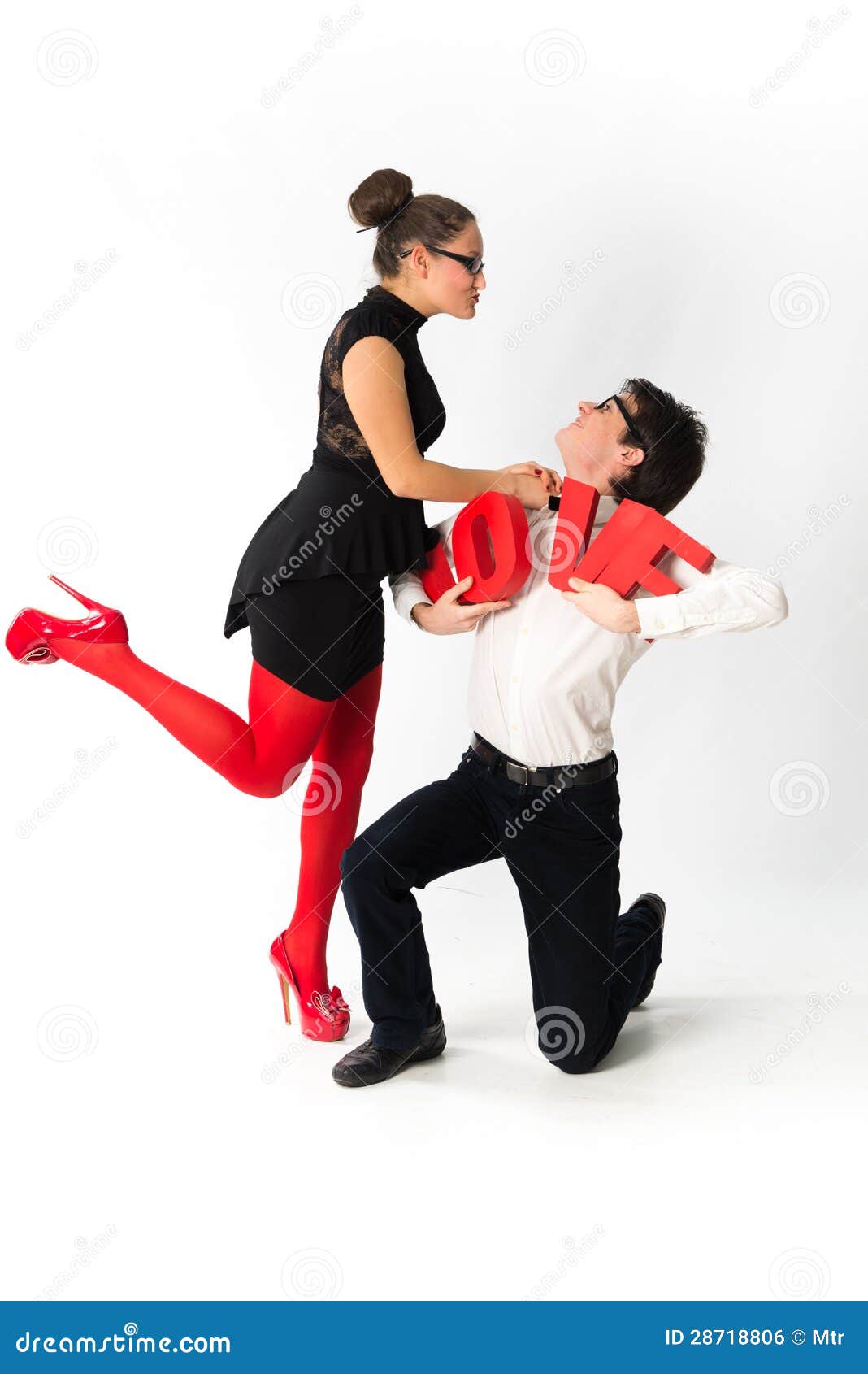 Funny romantic couple stock photo. Image of human, love - 28718806