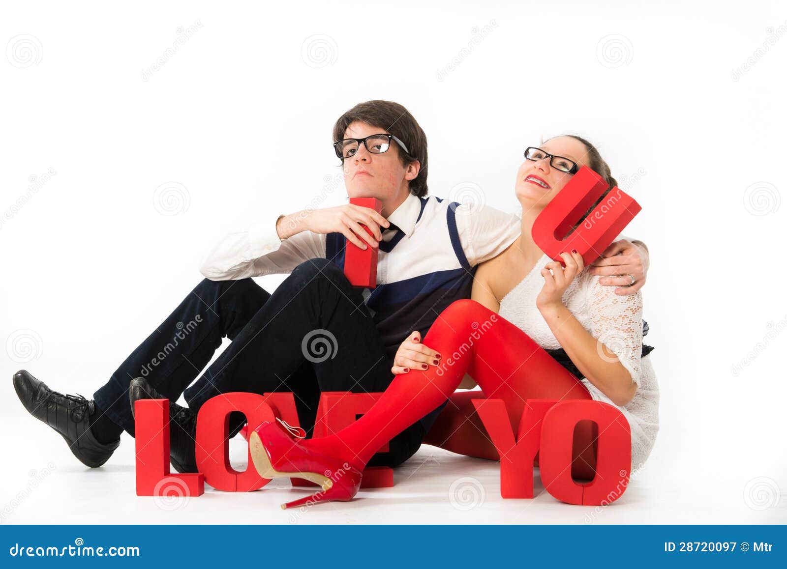 Funny romantic couple stock image. Image of love, couple - 28720097