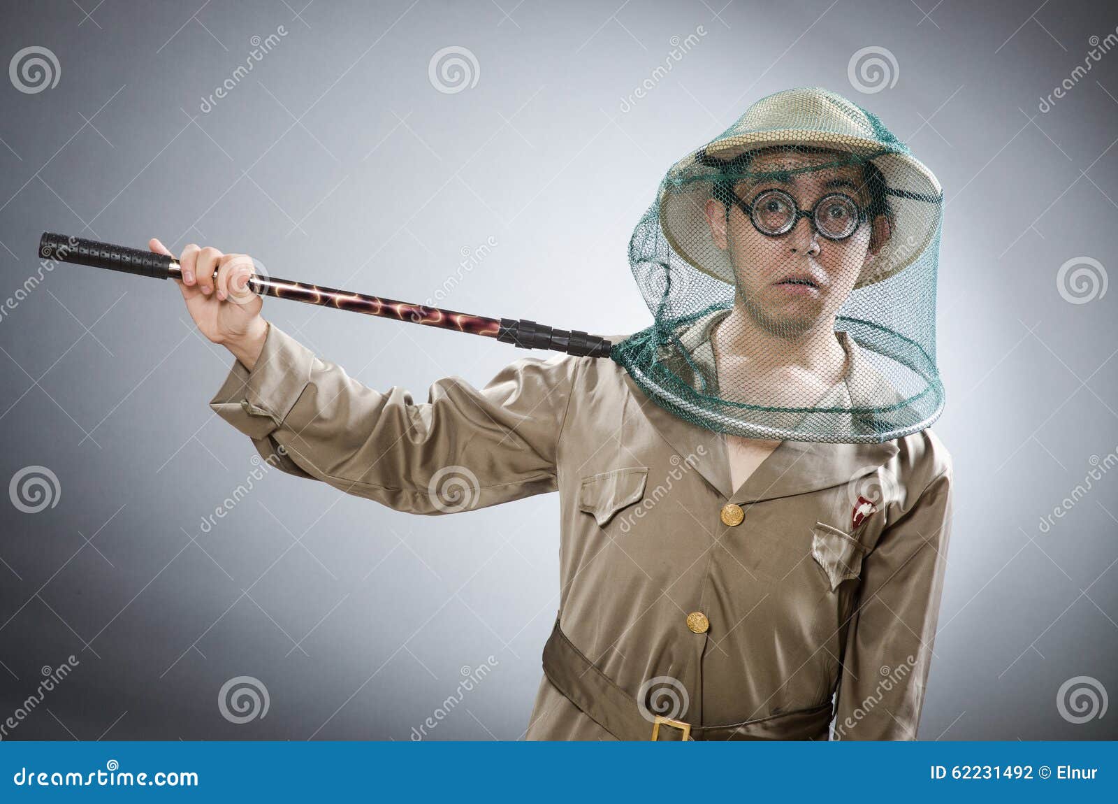 The Funny Safari Traveller in Travelling Concept Stock Photo - Image of ...