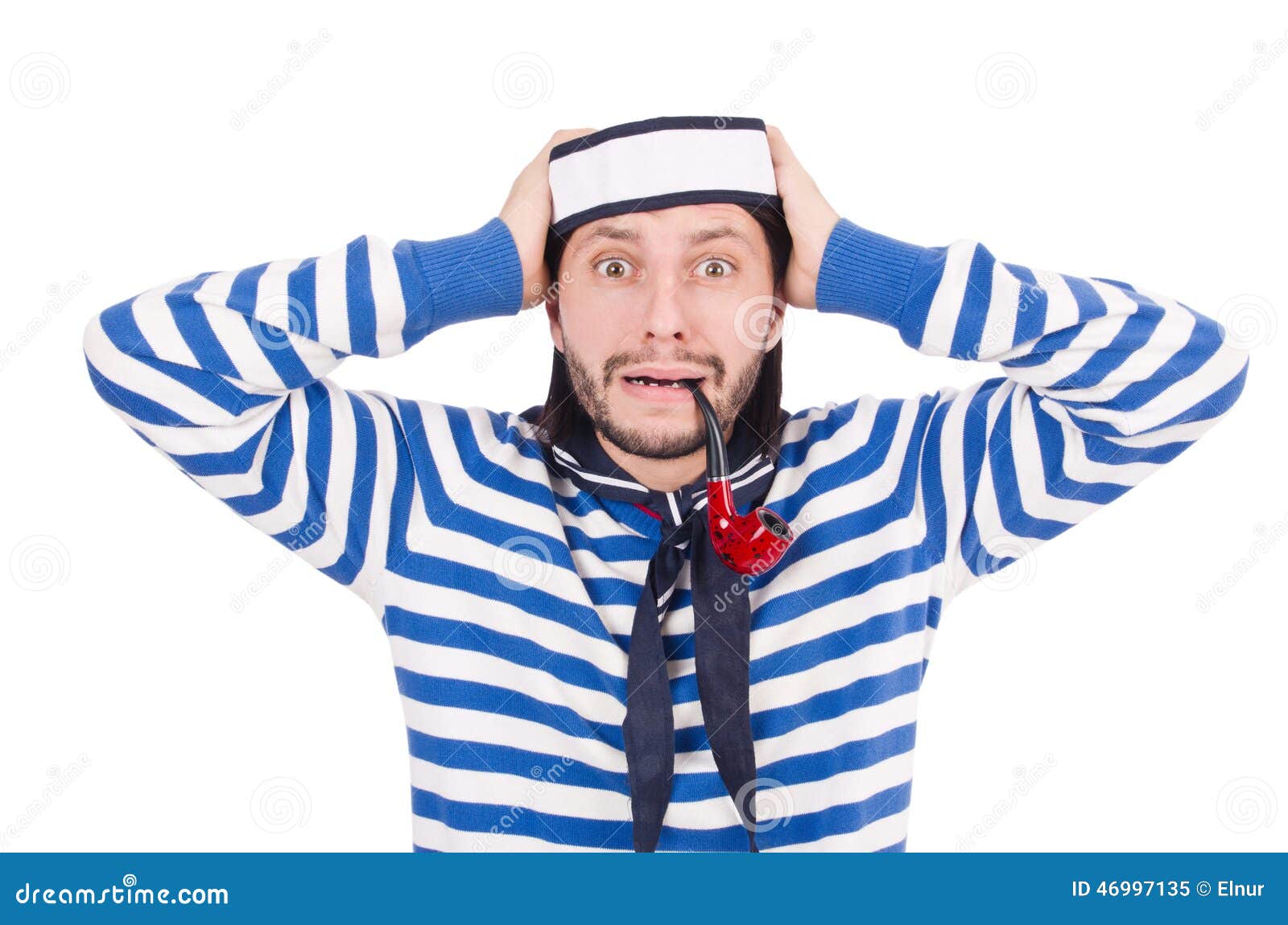 Funny sailor isolated stock image. Image of lifestyle - 46997135