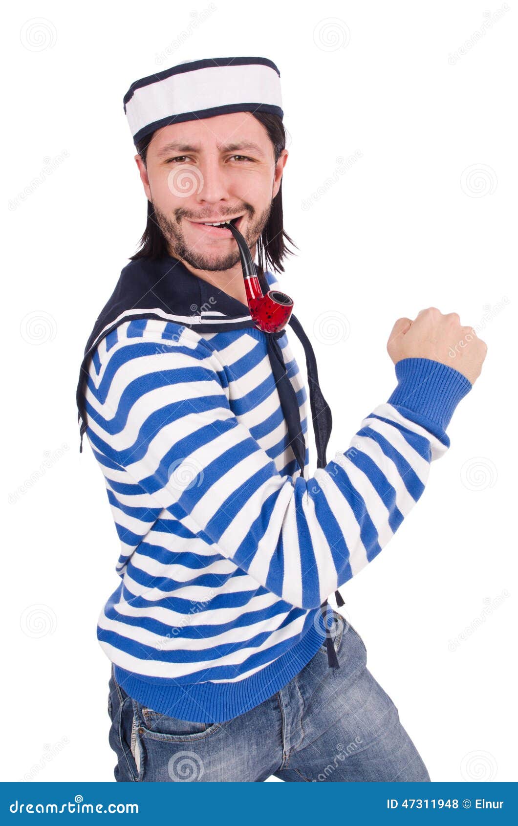 Funny sailor isolated stock photo. Image of humor, humorous - 47311948