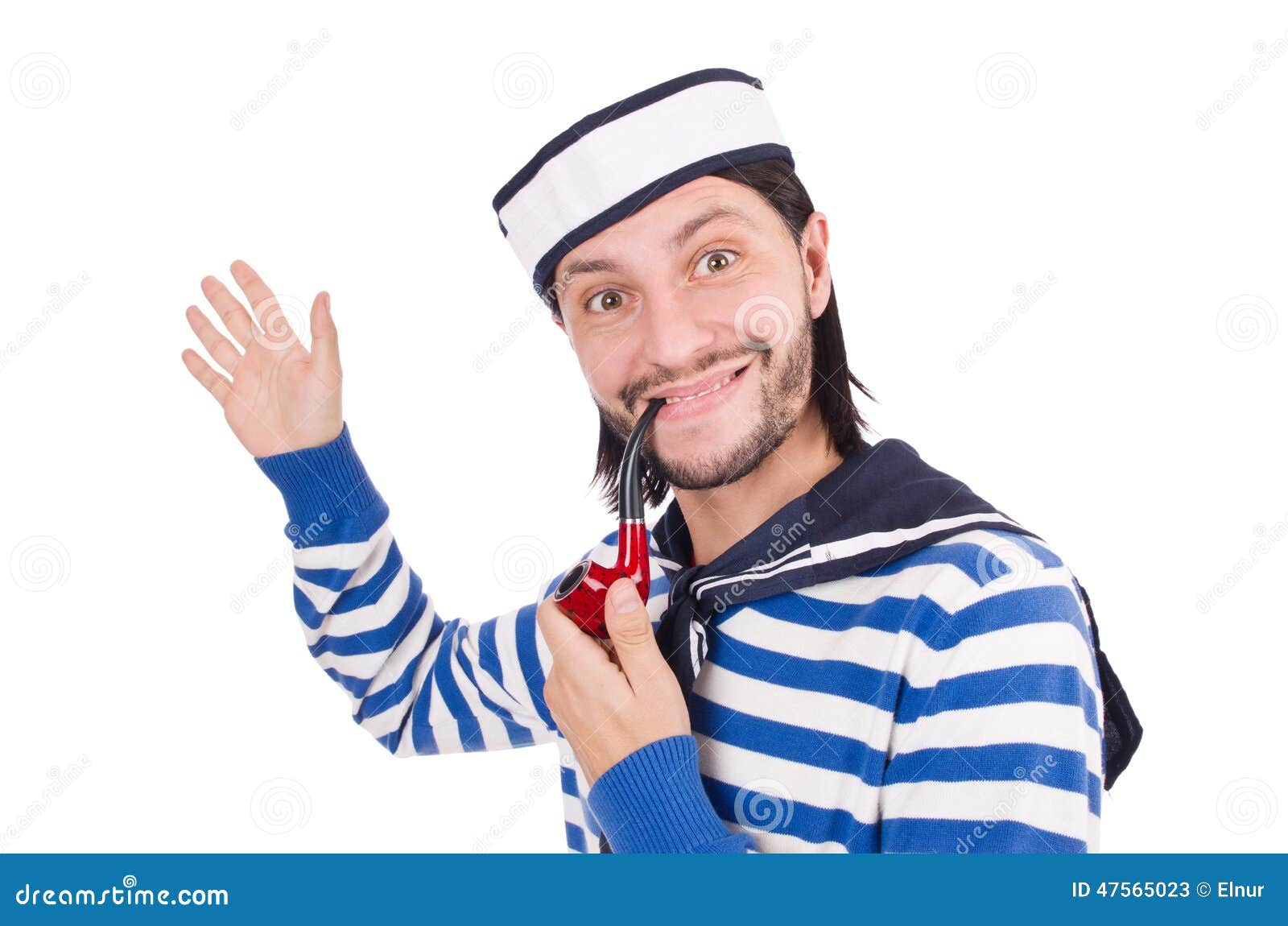 Funny sailor isolated stock image. Image of dress, retro - 47565023