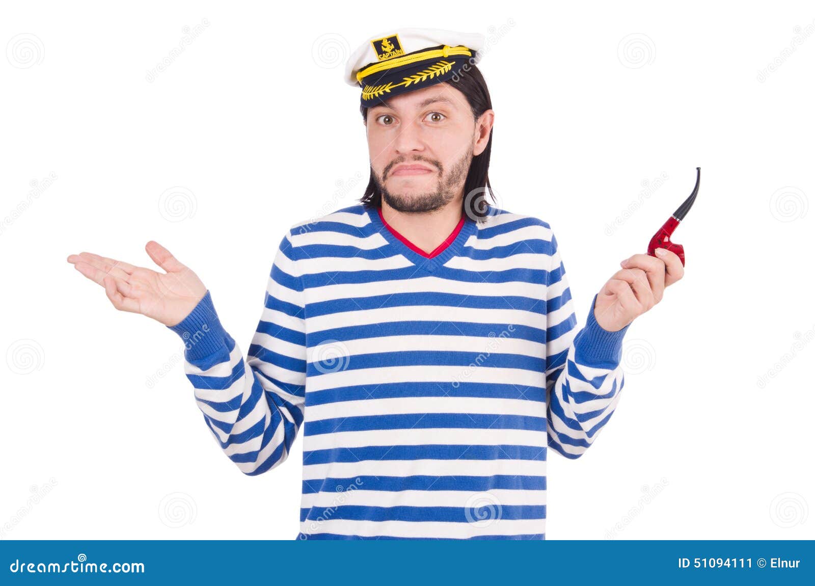 Funny sailor stock image. Image of isolated, lifestyle - 51094111