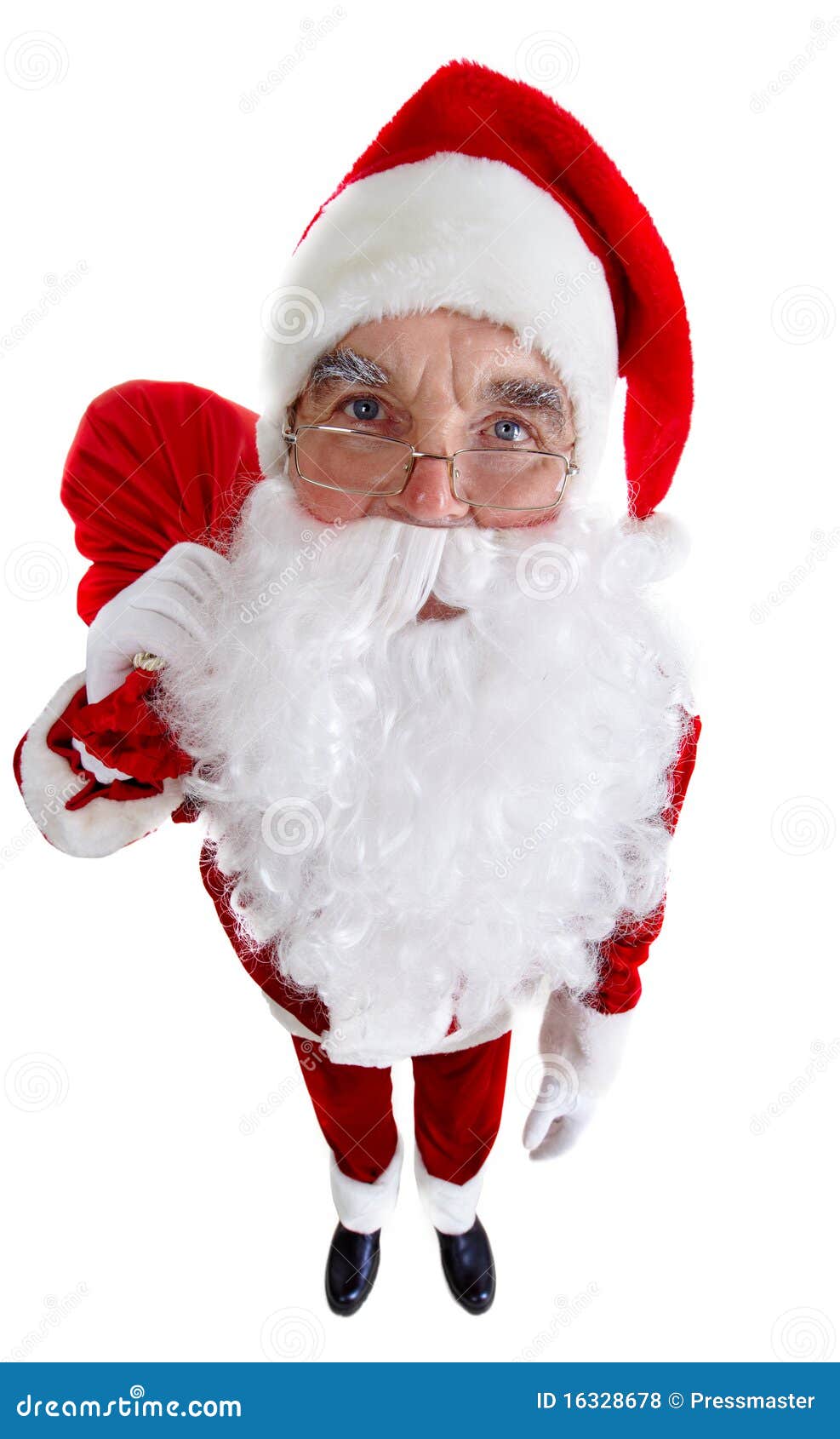 Funny Santa stock photo. Image of navidad, occasion, holding - 16328678