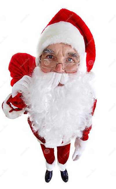 Funny Santa stock photo. Image of navidad, occasion, holding - 16328678