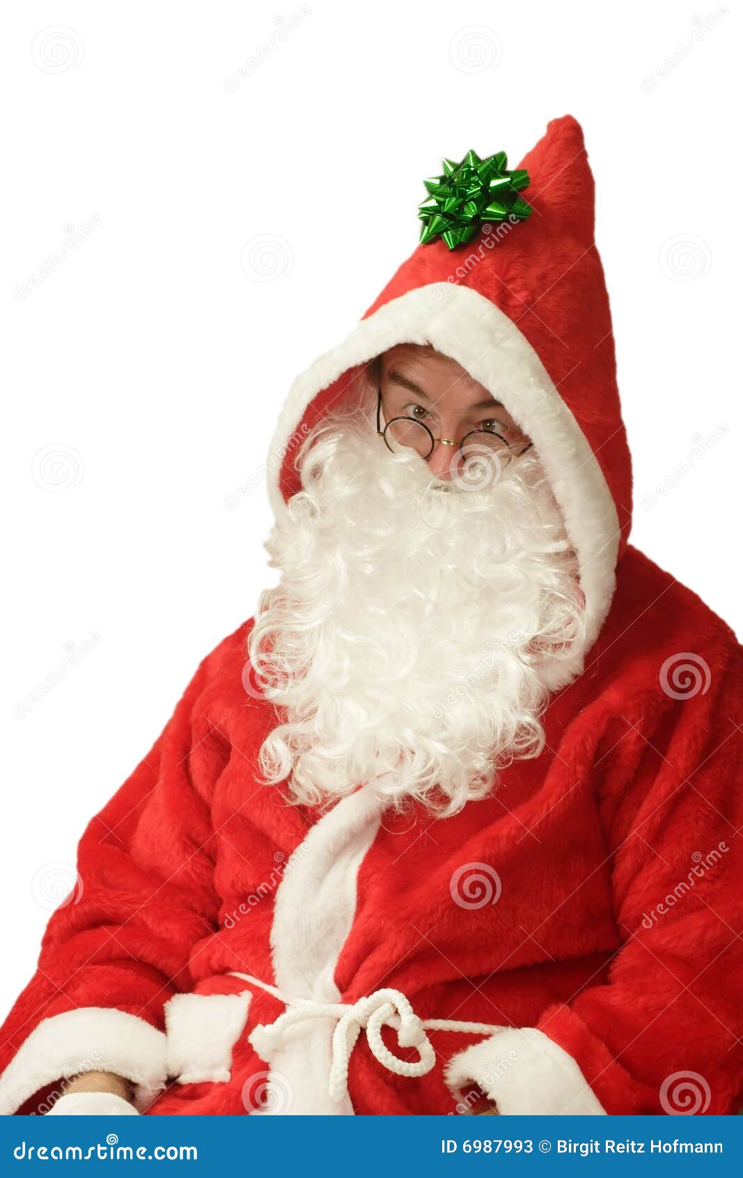 Funny Santa stock image. Image of seasonal, gloves, happiness - 6987993
