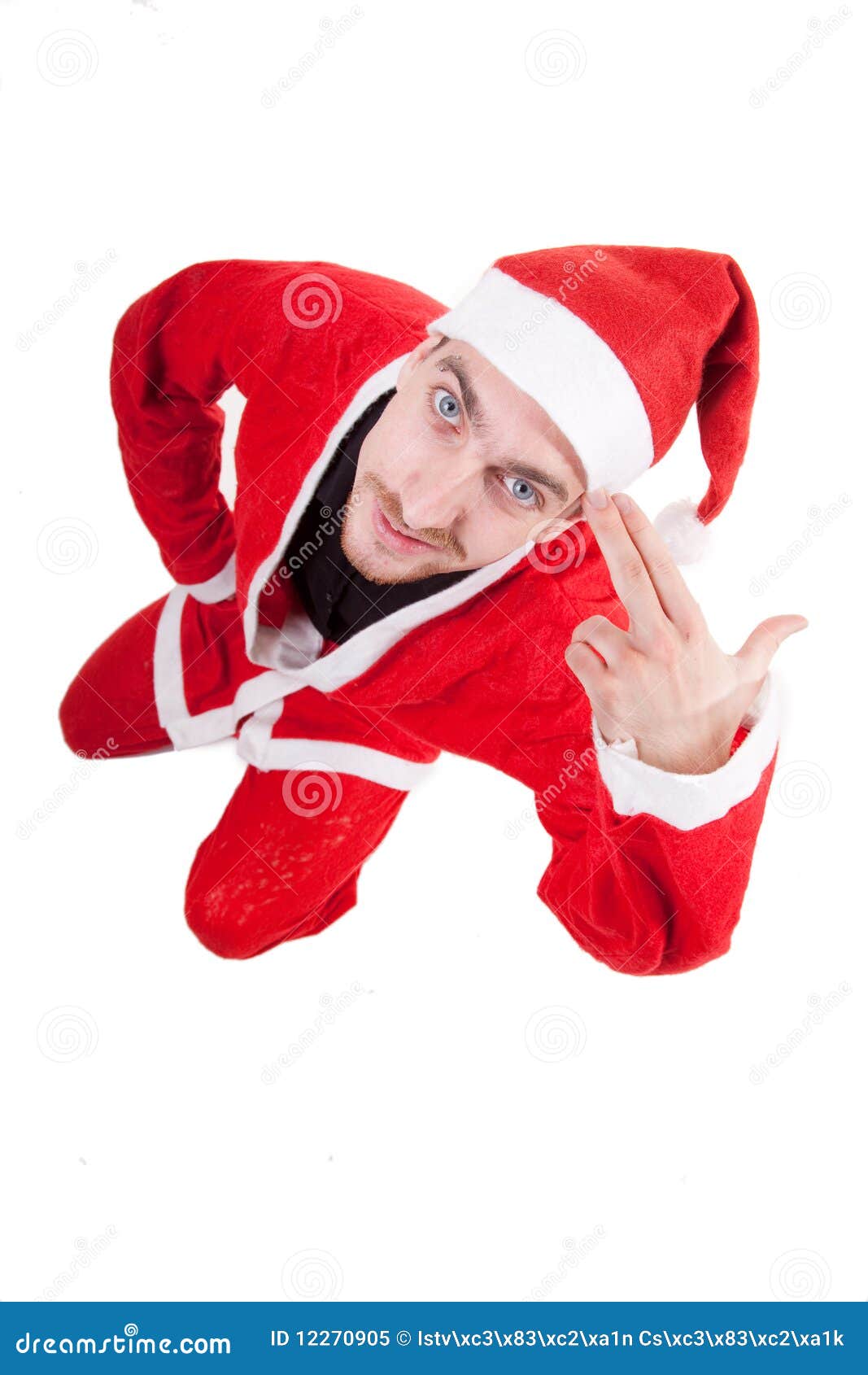 Funny santa claus stock image. Image of people, christmas - 12270905