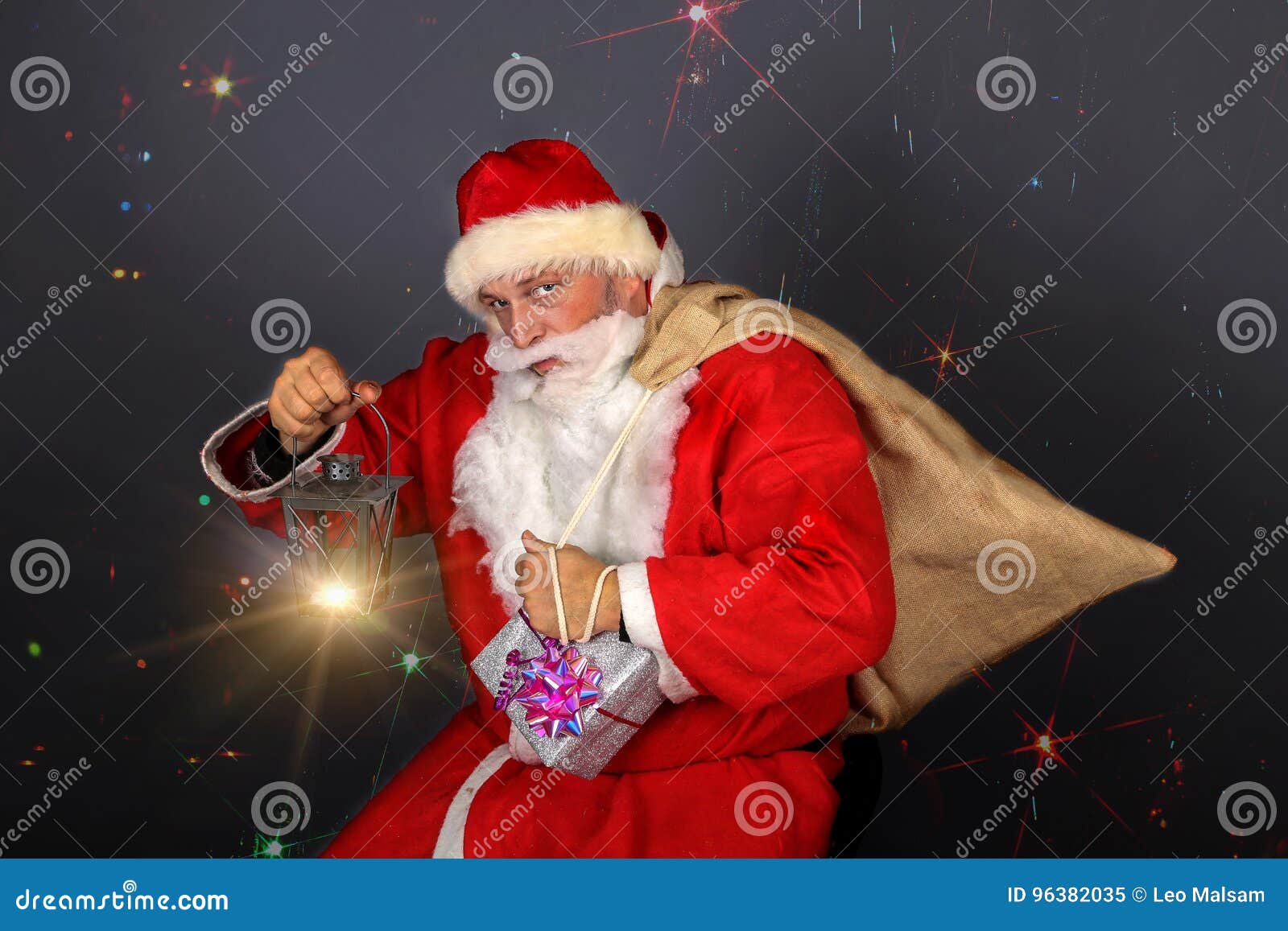 Funny Santa Claus Have a Fun Stock Image - Image of celebrate, festive ...