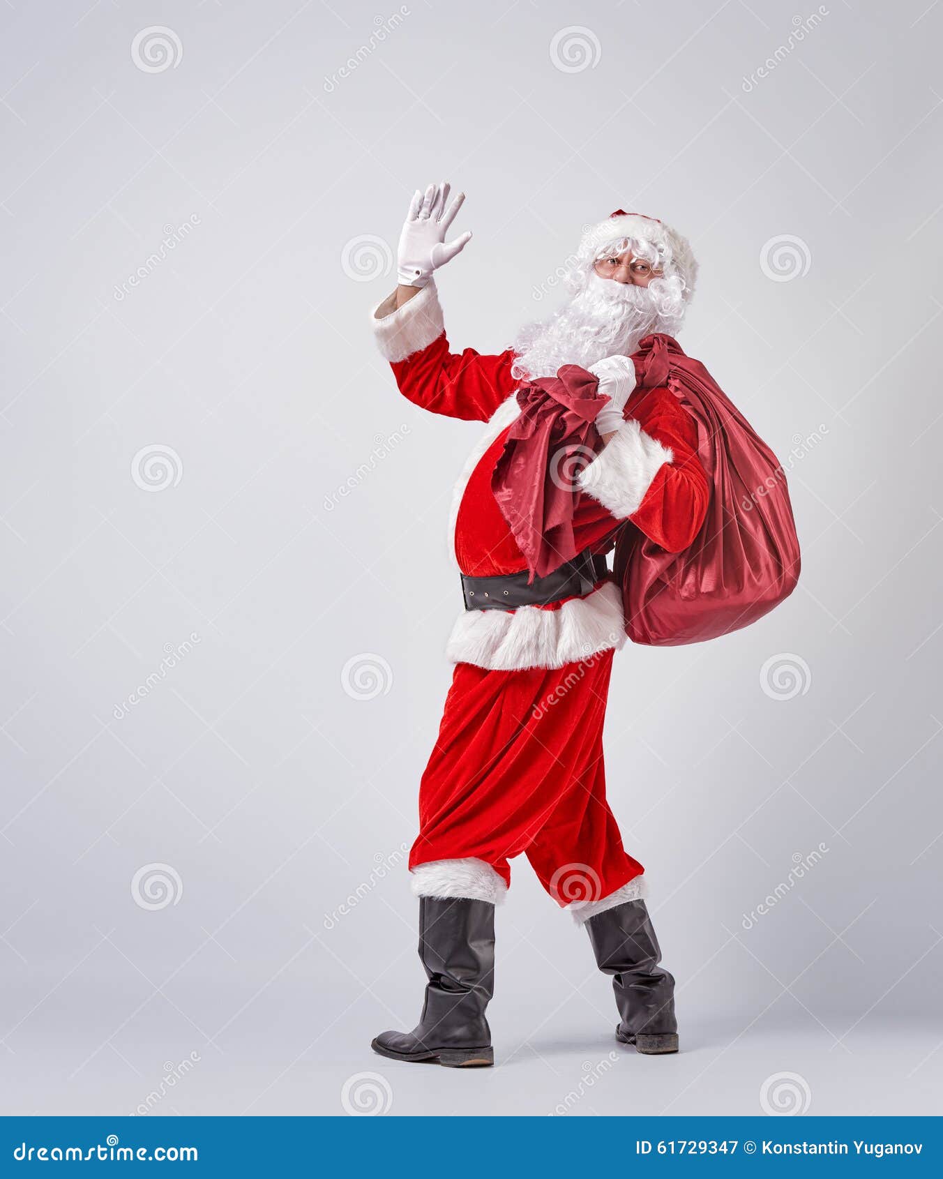 Funny Santa Claus stock image. Image of year, magic, happy - 61729347