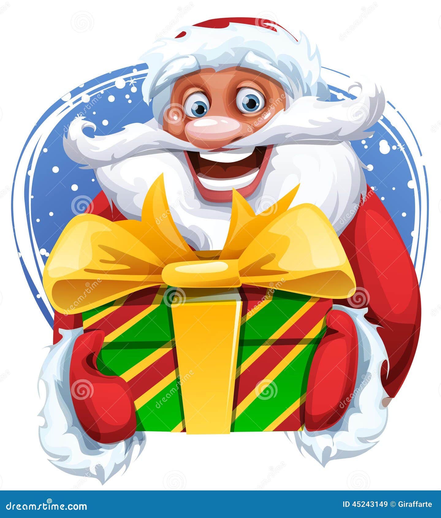 Funny Santa Claus Sticker Image Stock Vector - Illustration of claus ...