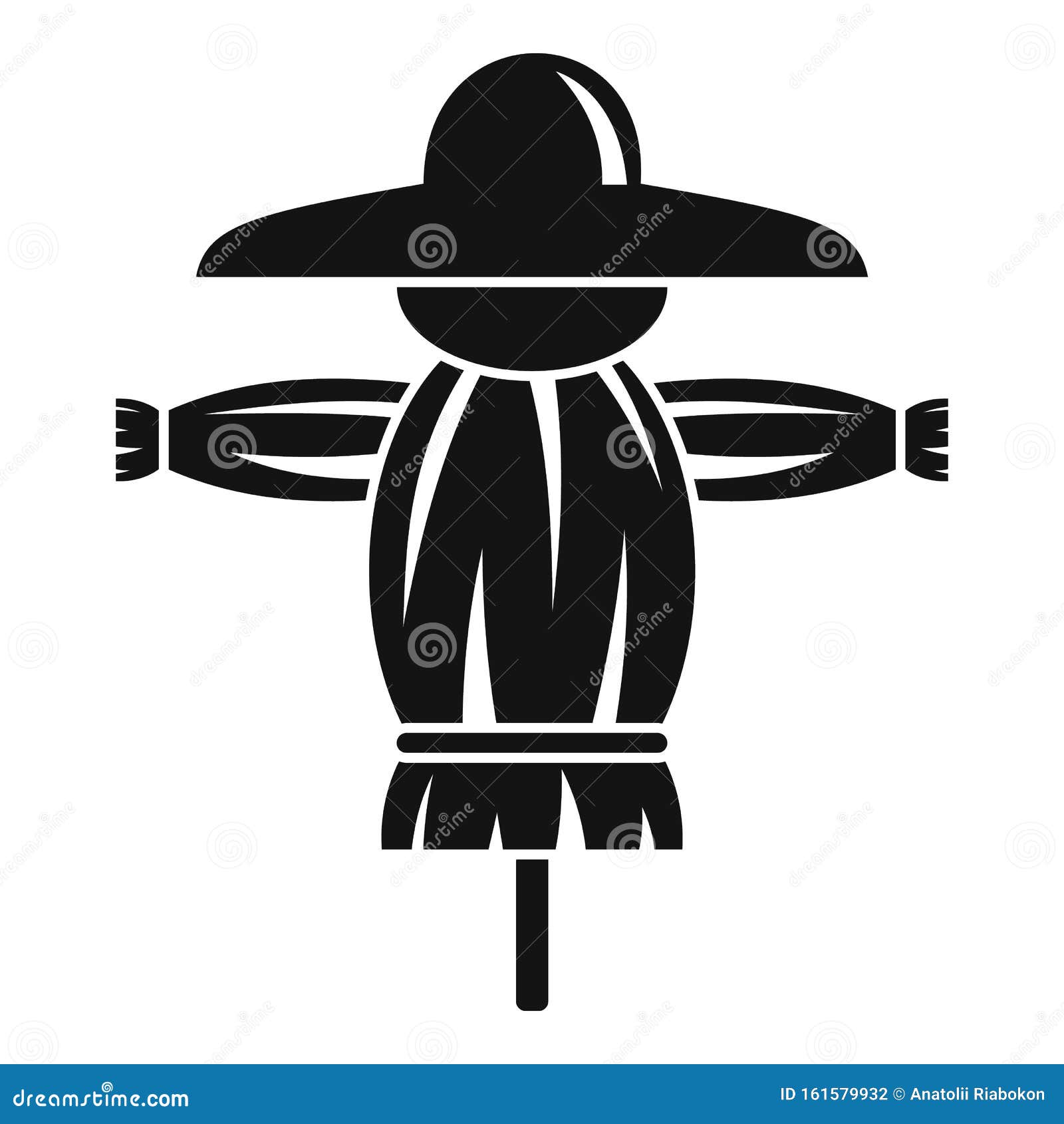 Scarecrow Icon. Simple Style Farming Poster Background Symbol ...