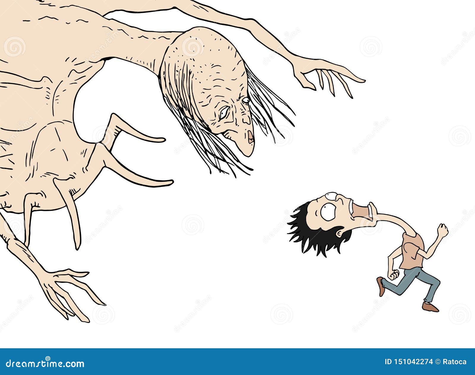 Funny scared expression stock vector. Illustration of emoticon - 151042274