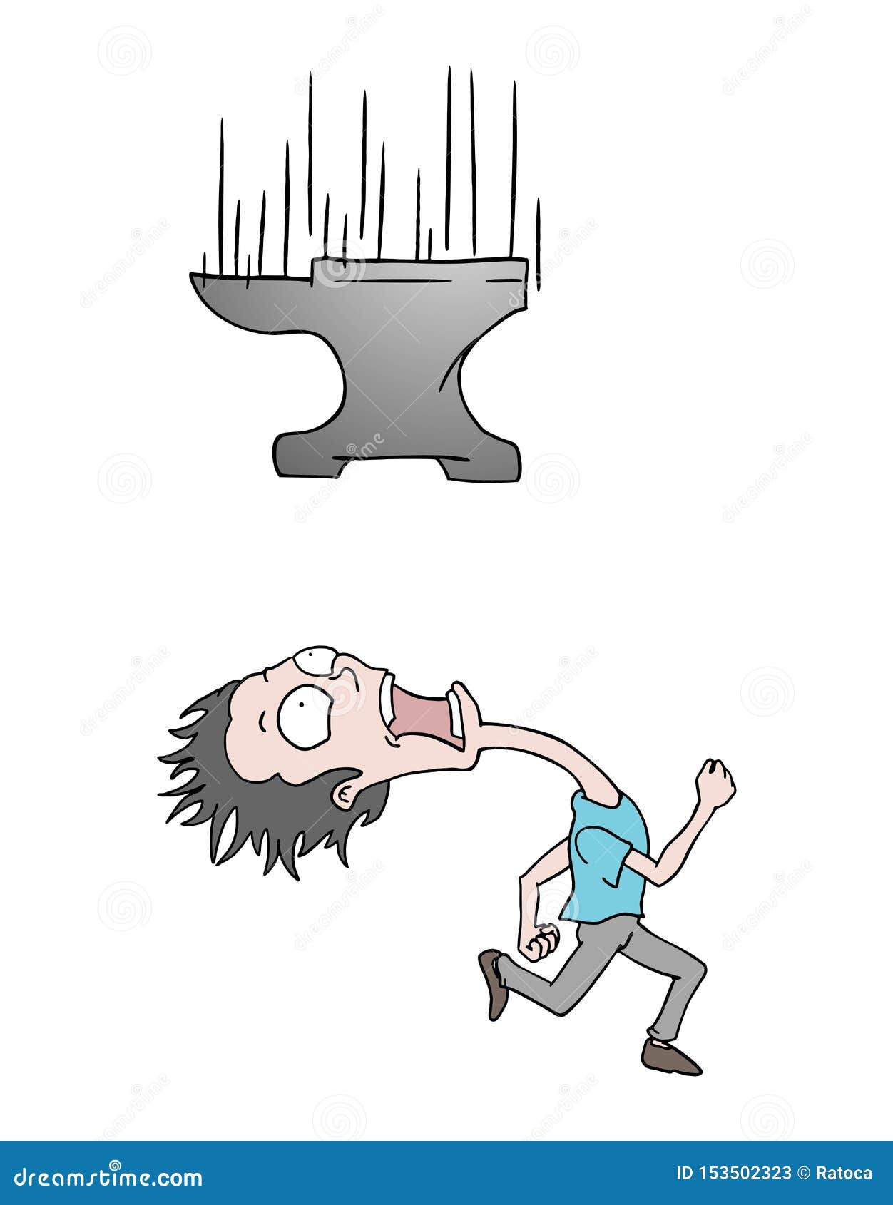 Funny scared expression stock vector. Illustration of afraid - 153502323