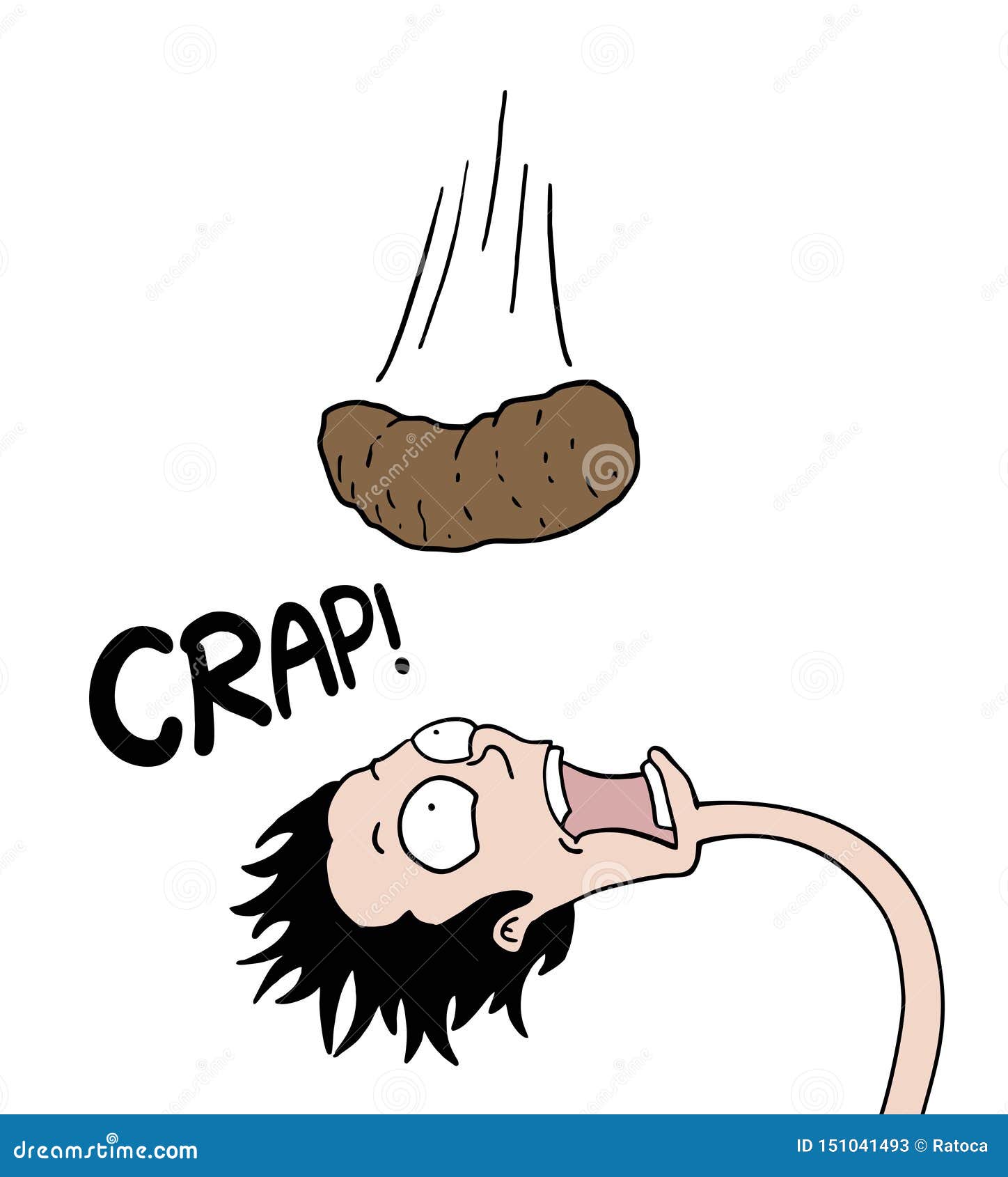 Funny scared expression stock vector. Illustration of shock - 151041493