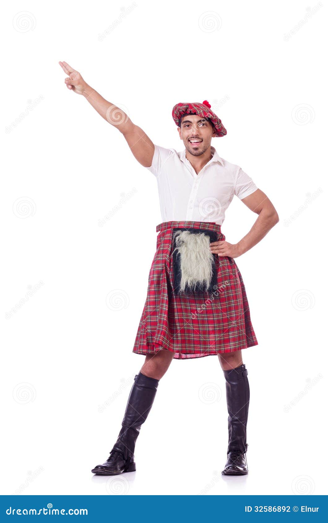 Funny scotsman dancing stock photo. Image of funny, military - 32586892