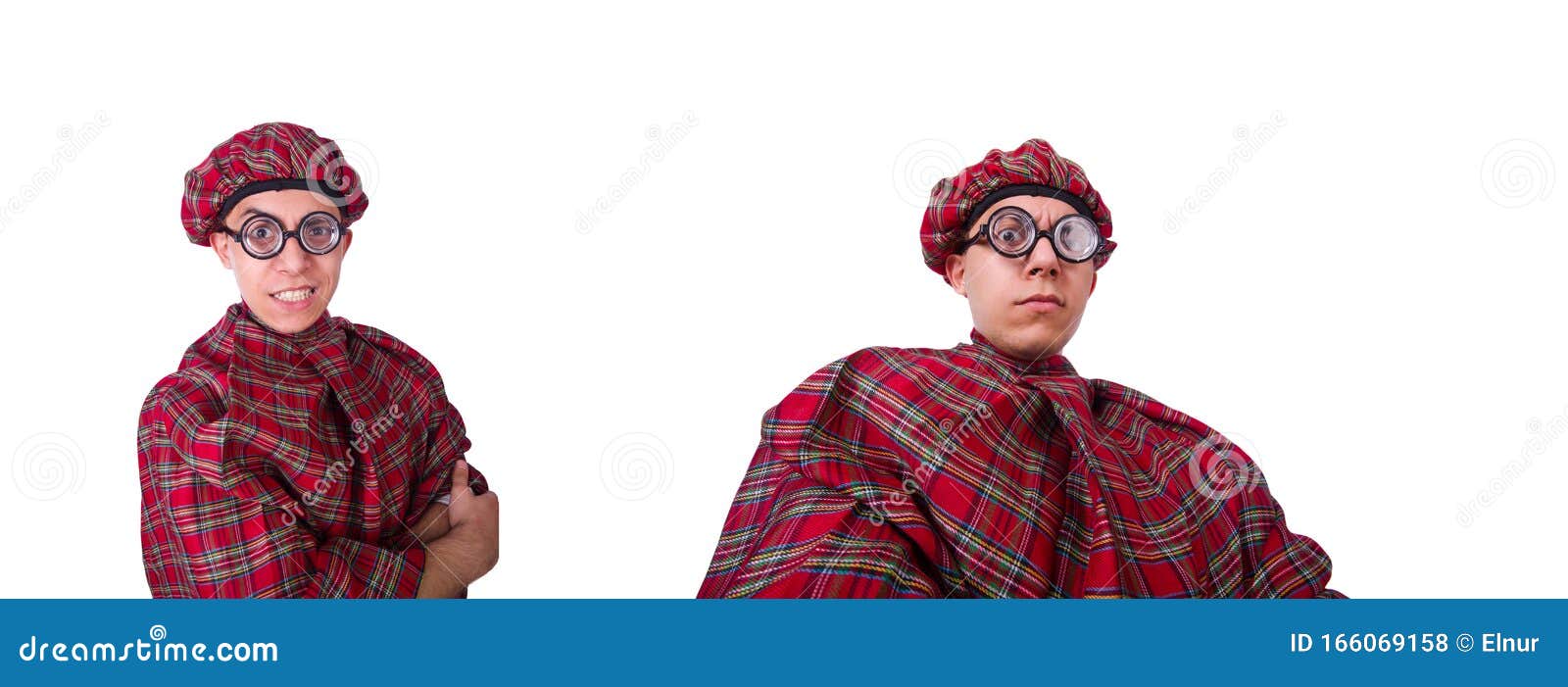 Funny Scotsman Isolated on the White Stock Photo - Image of composite ...