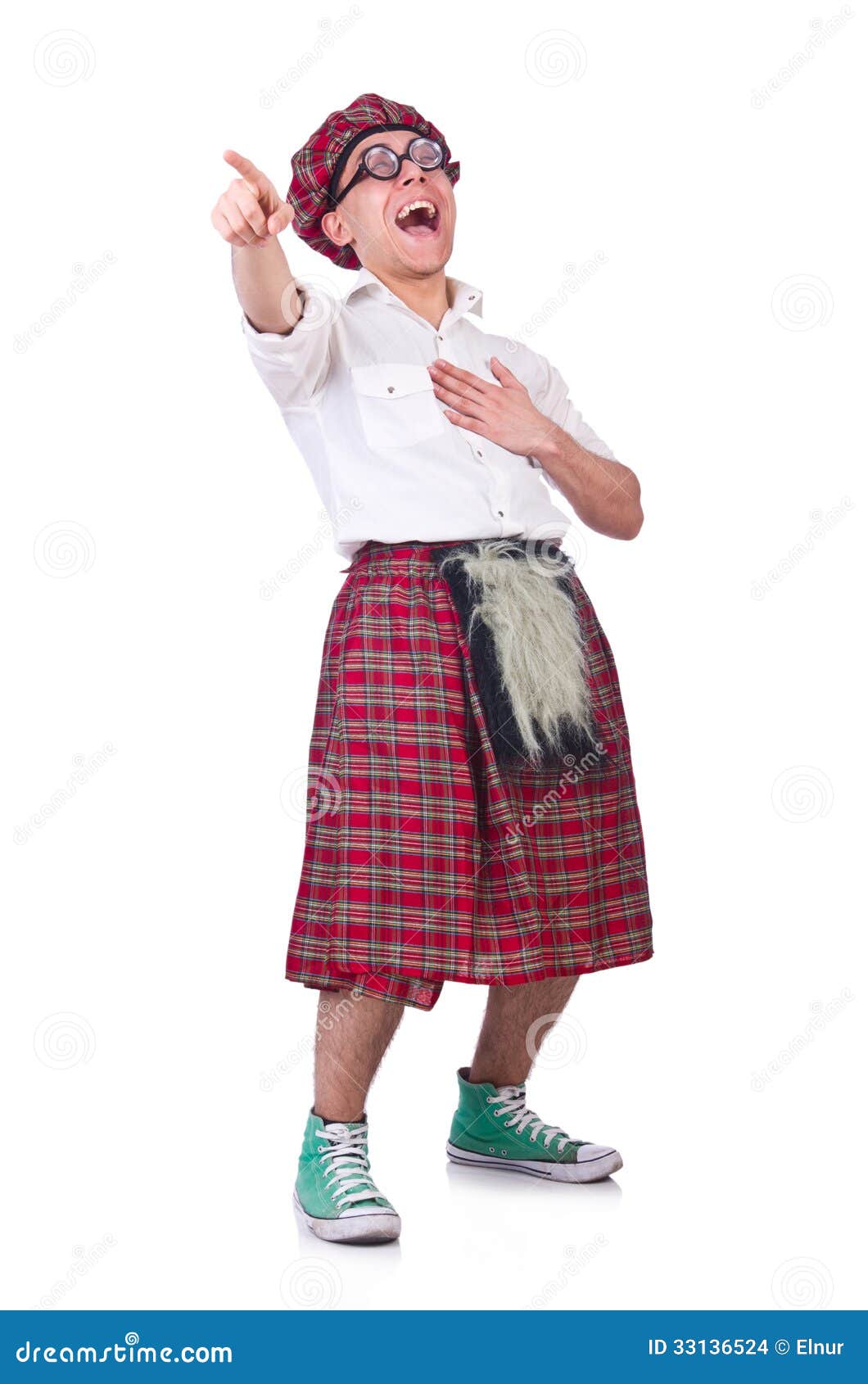 Funny scotsman stock photo. Image of dancing, plaid, blazer - 33136524
