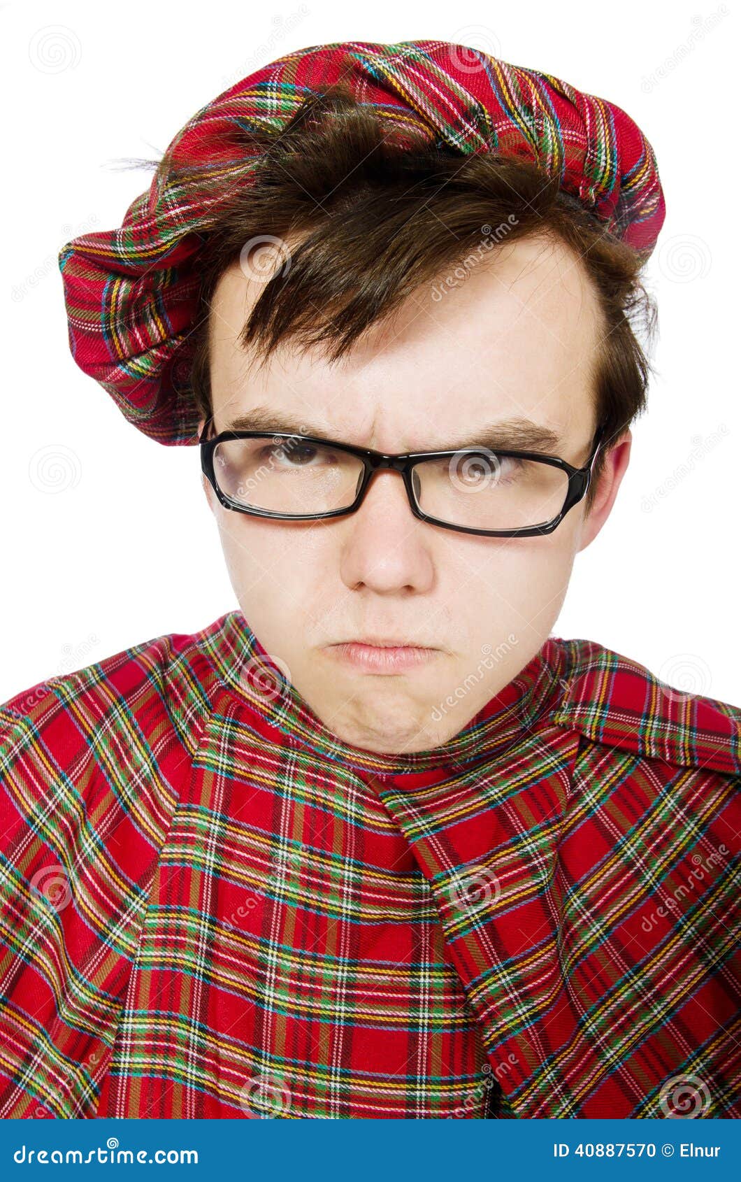 Funny Scotsman Drinking Whisky Royalty-Free Stock Photography ...