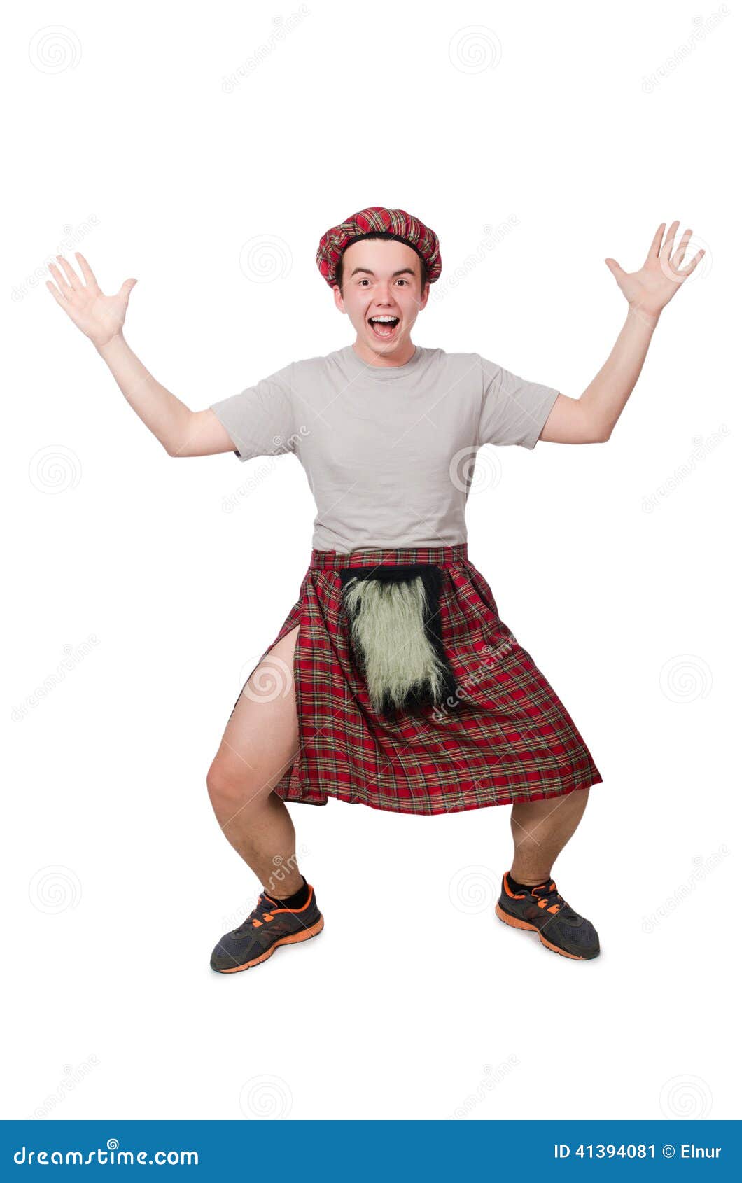 Funny scotsman isolated stock image. Image of humour - 41394081