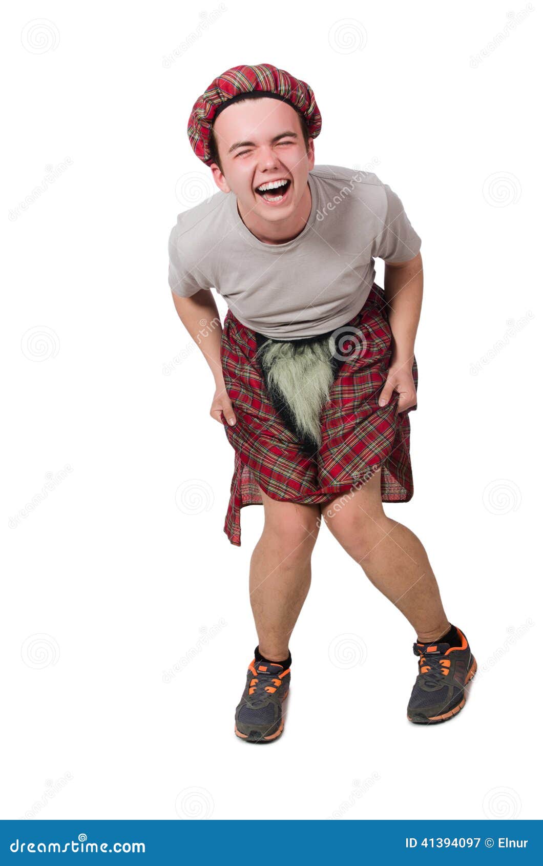 Funny scotsman isolated stock image. Image of humour - 41394097