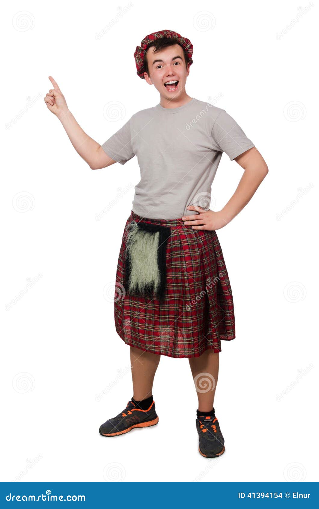 Funny scotsman isolated stock photo. Image of celtic - 41394154