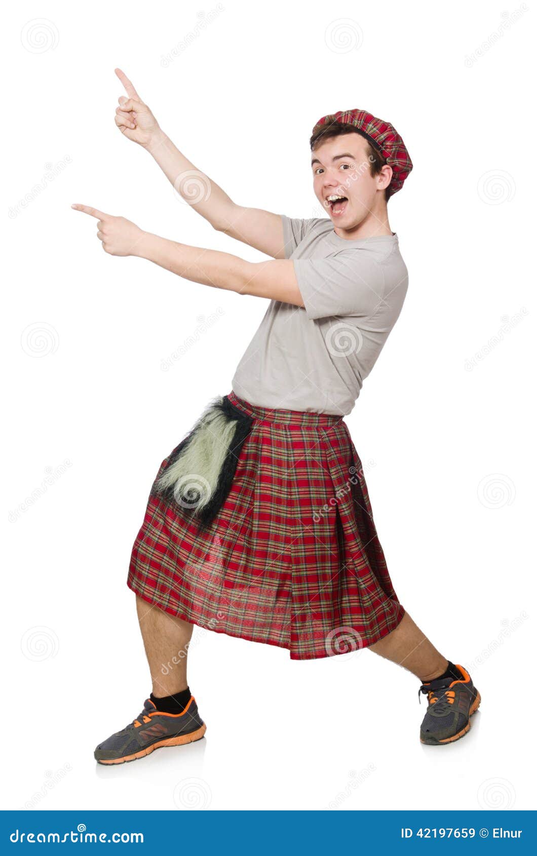 Funny scotsman isolated stock image. Image of national - 42197659