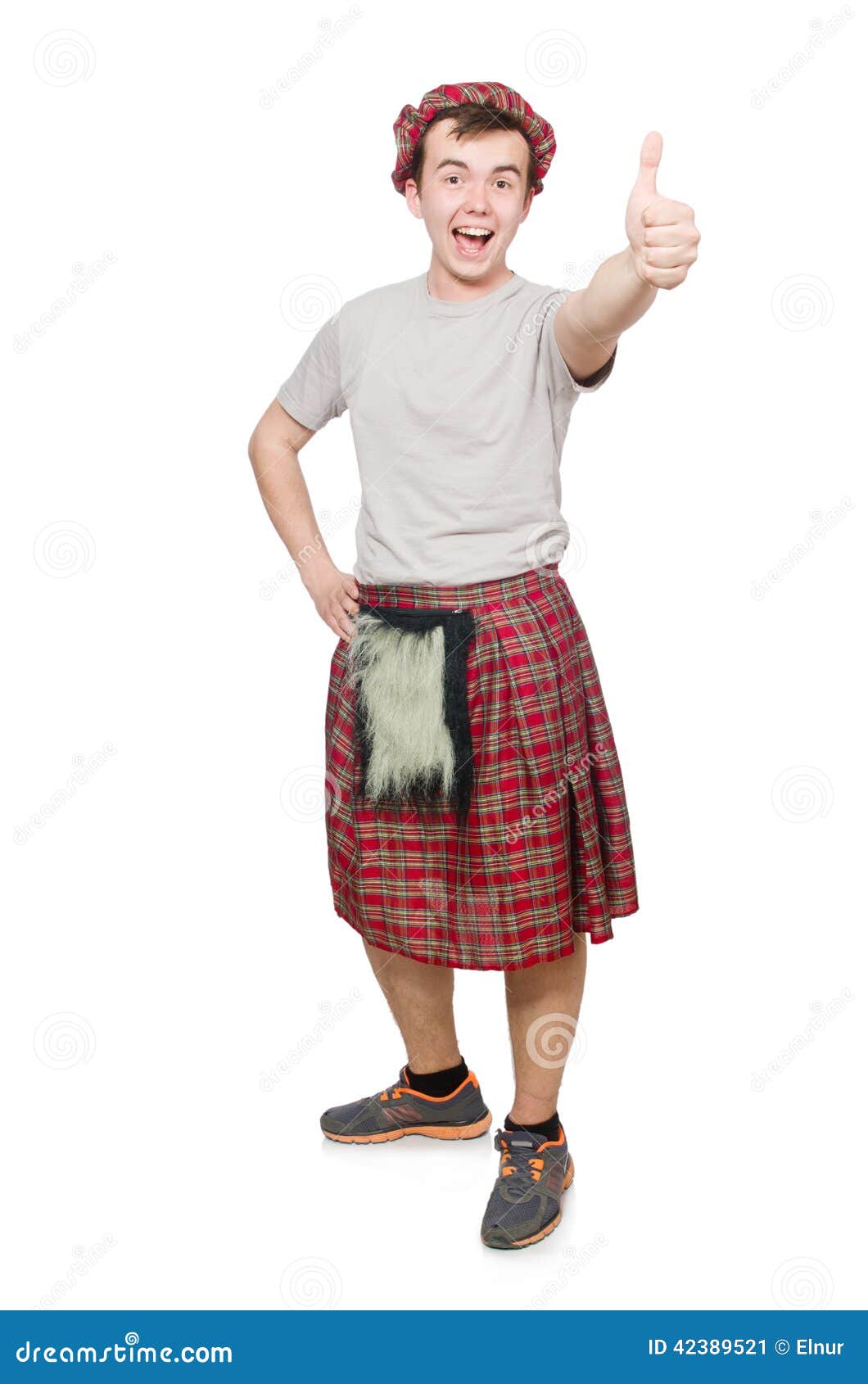 Funny scotsman isolated stock image. Image of male, humourous - 42389521