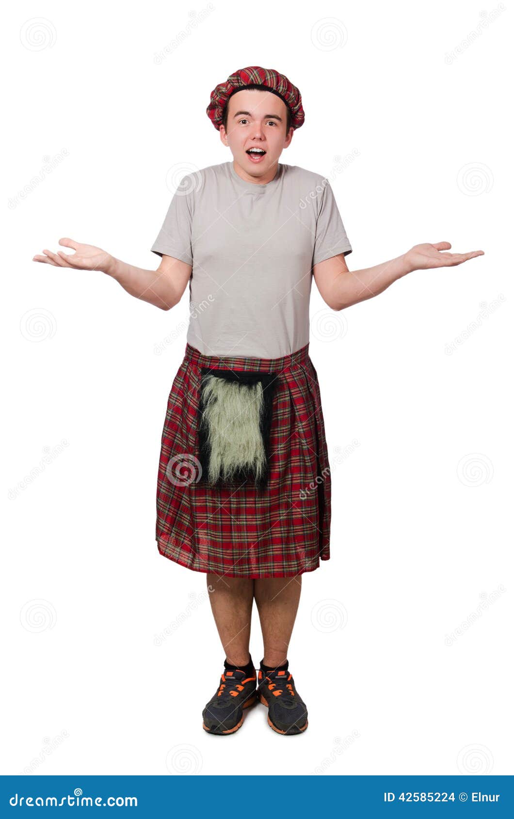 Funny scotsman isolated stock photo. Image of isolated - 42585224