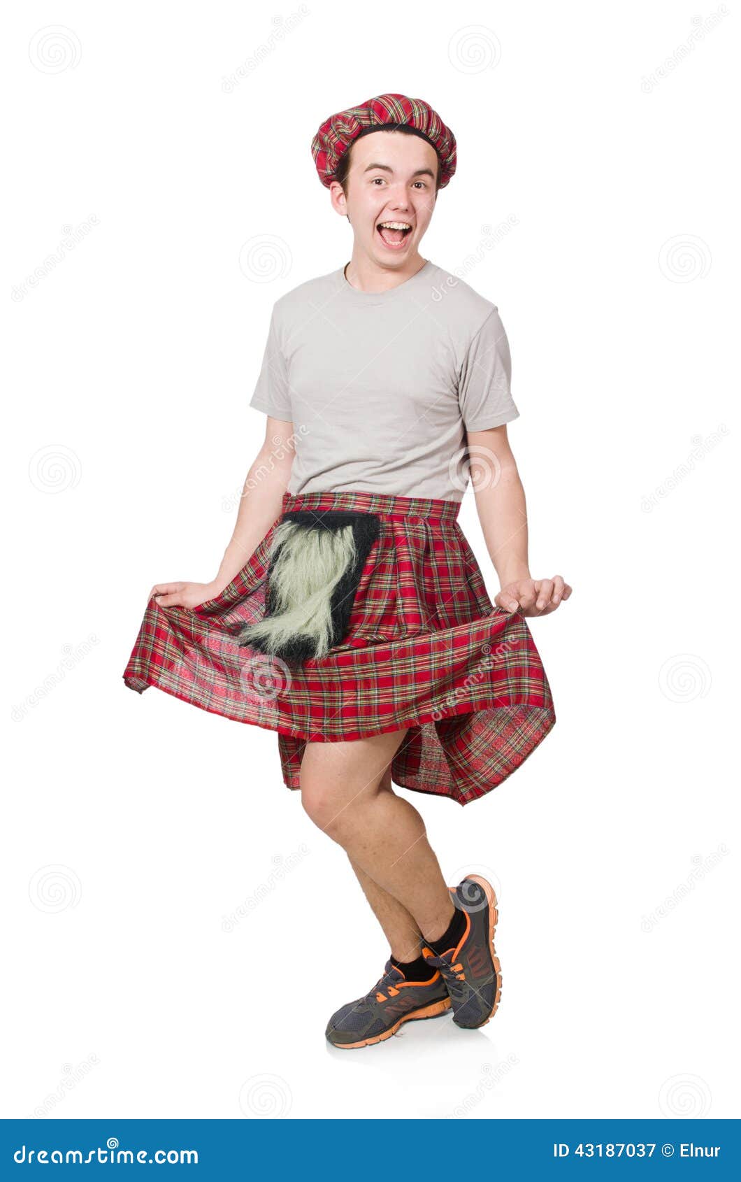 Funny scotsman isolated stock image. Image of heritage - 43187037