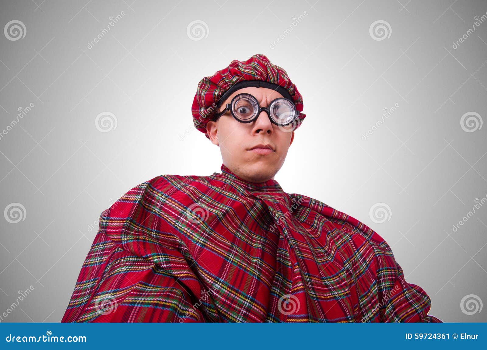 Funny Scotsman Isolated on the White Stock Image - Image of clothing ...