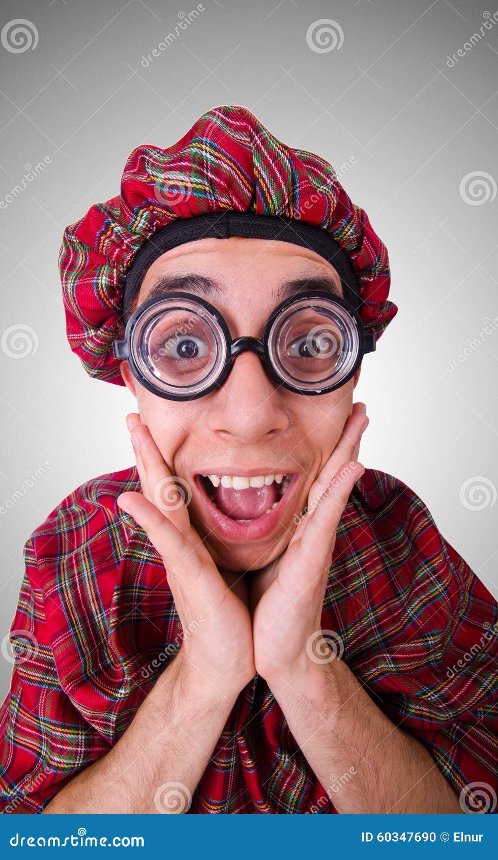 Funny Scotsman Isolated on the White Stock Photo - Image of irish ...