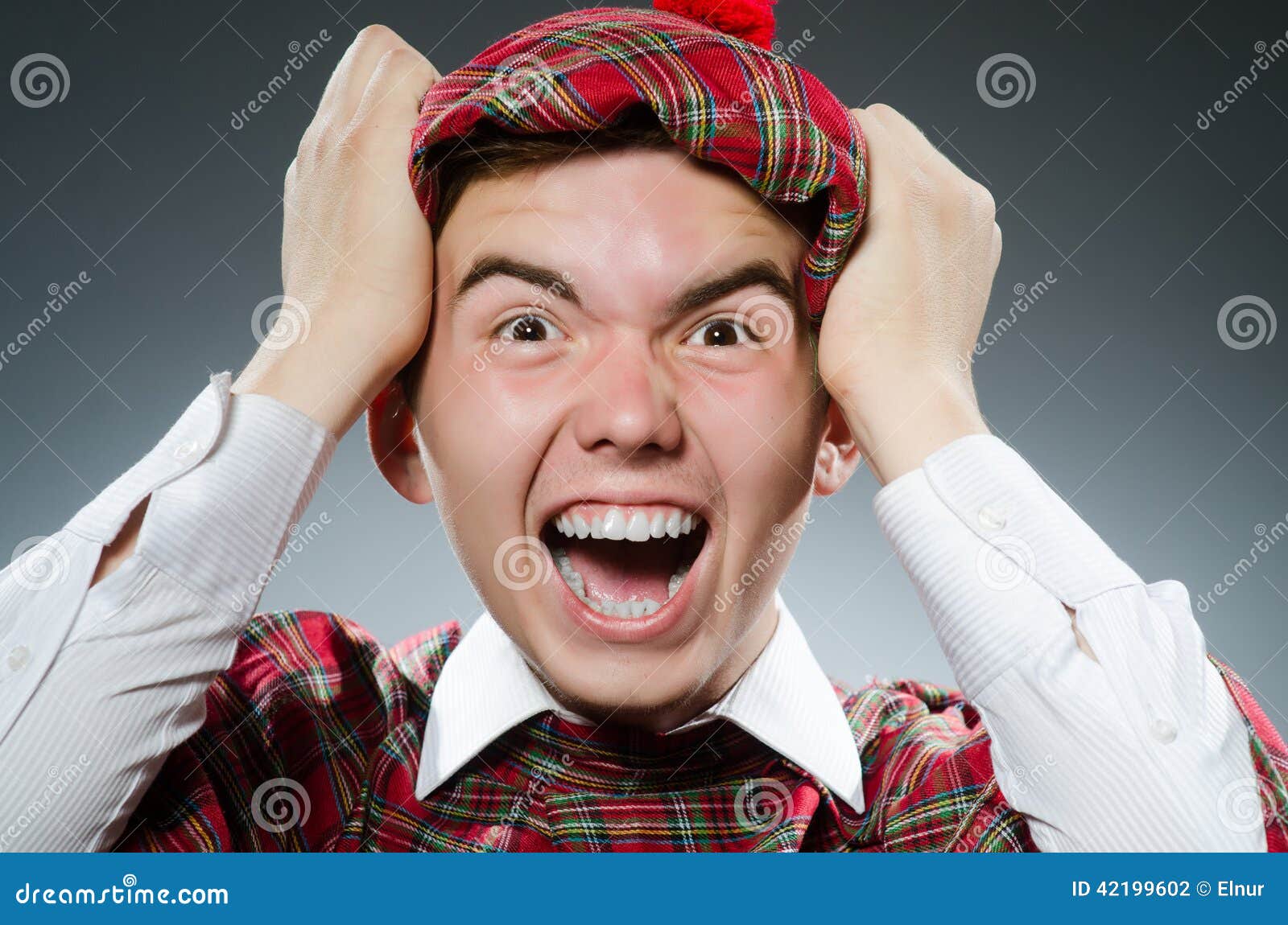 Funny Scotsman in the Studio Stock Photo - Image of formal, national ...