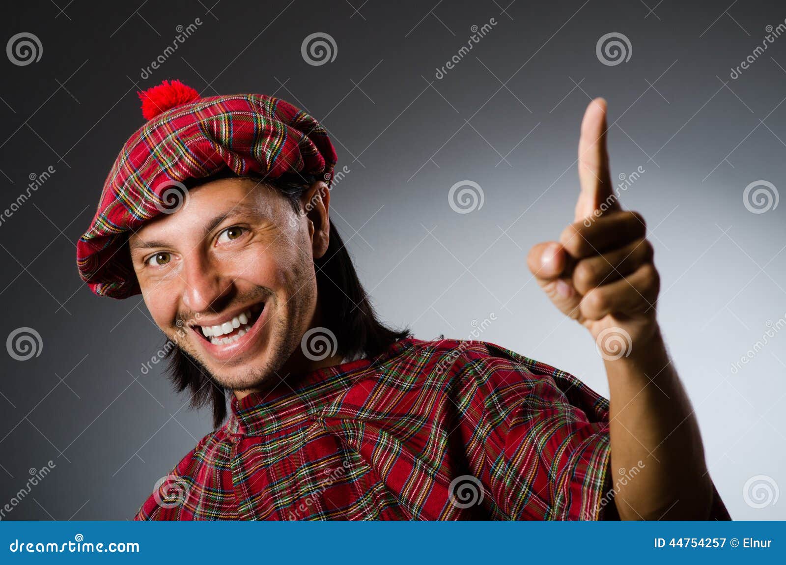 Funny Scotsman in Traditional Stock Image - Image of heritage, humorous ...